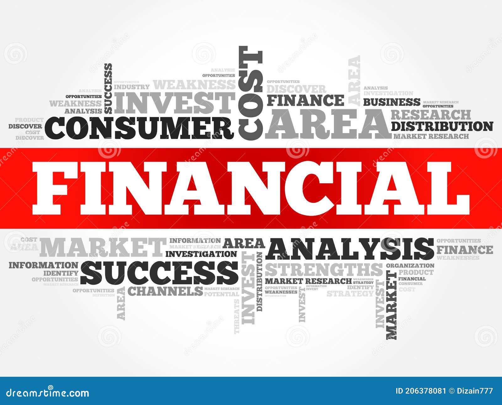 Financial word cloud stock illustration. Illustration of concept ...