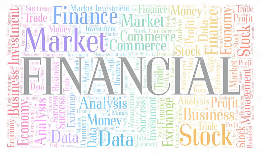Financial word cloud. stock illustration. Illustration of poster ...