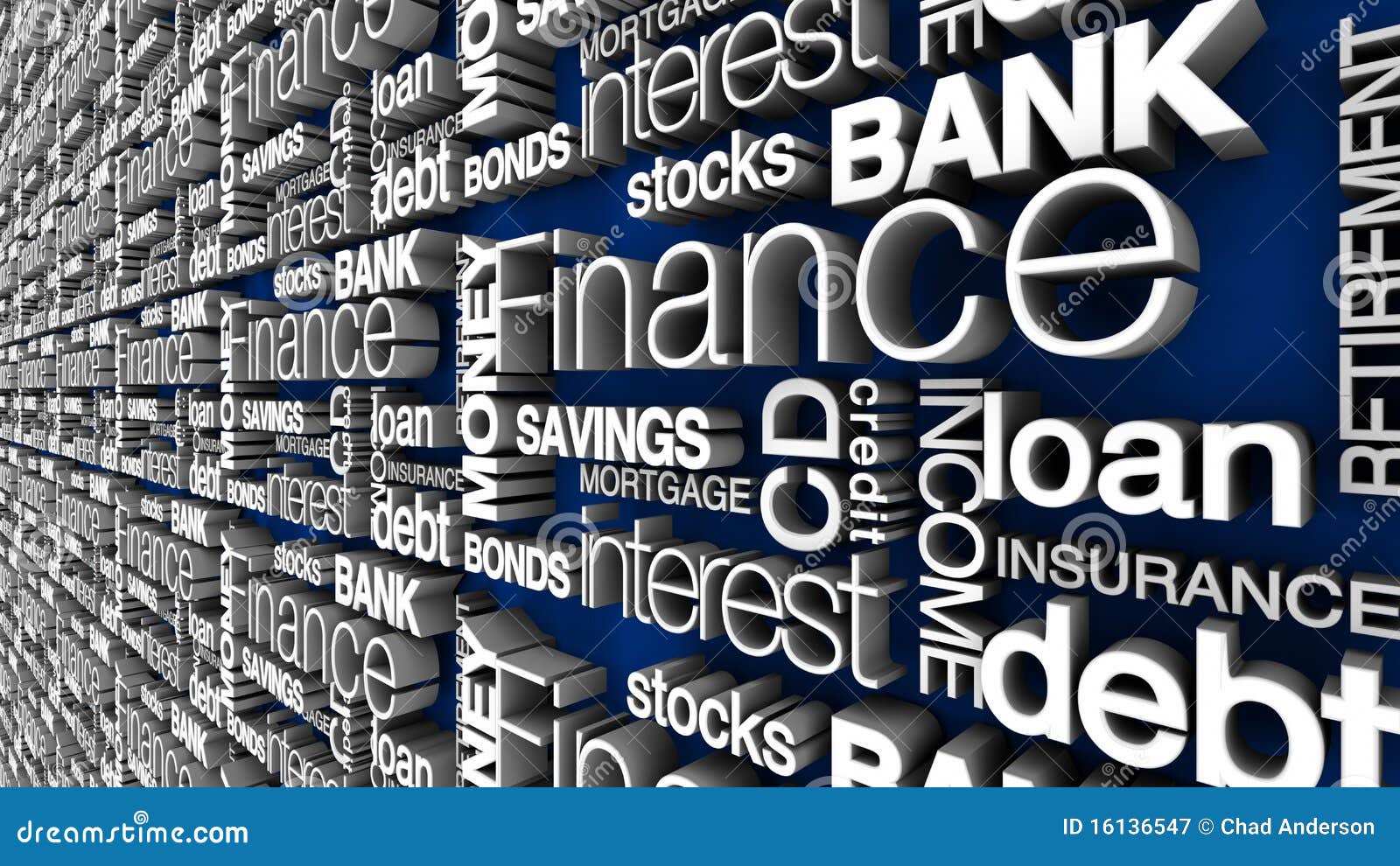 Financial Words stock illustration. Illustration of market - 16136547
