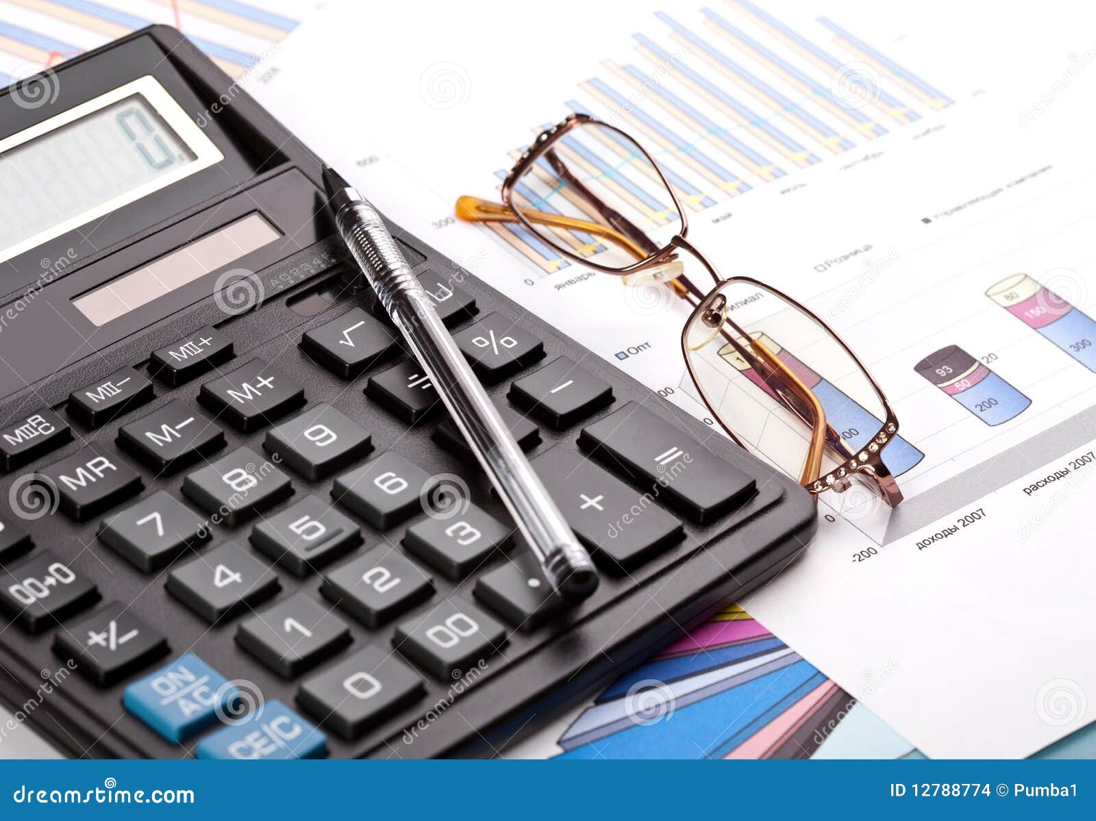 Financial work. stock photo. Image of management, balance - 12788774