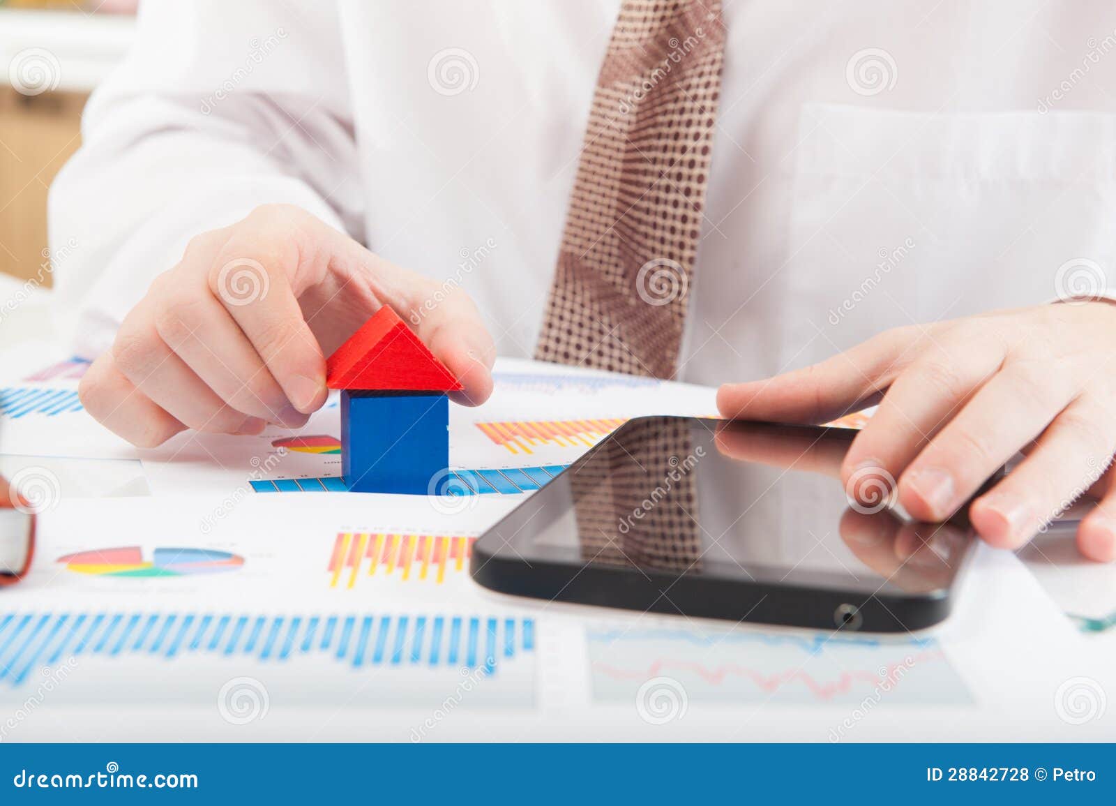 Financial Work stock photo. Image of management, hands - 28842728