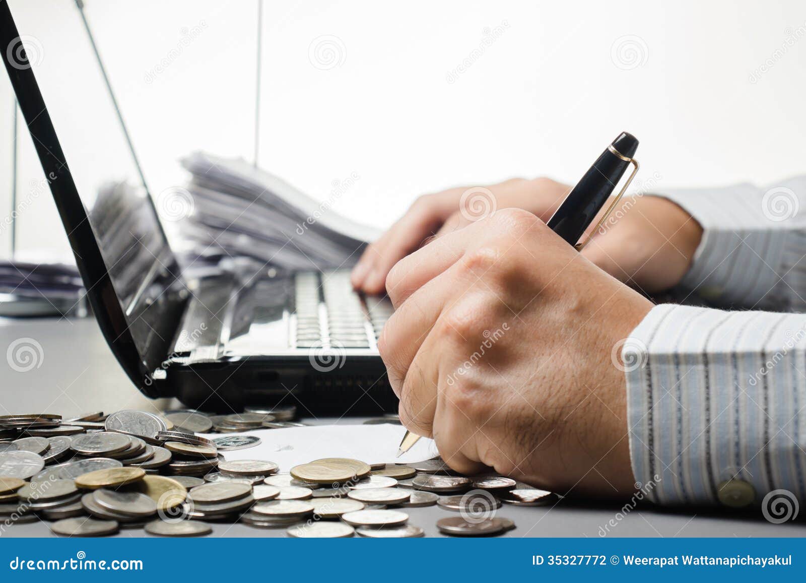 Financial work stock photo. Image of business, management - 35327772