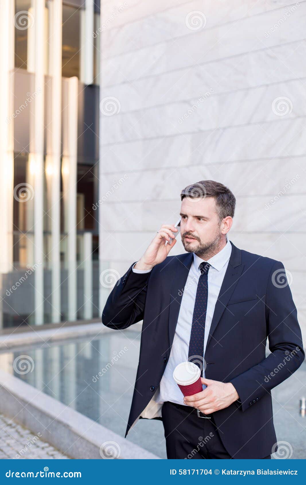 Financial worker in suit stock photo. Image of office - 58171704