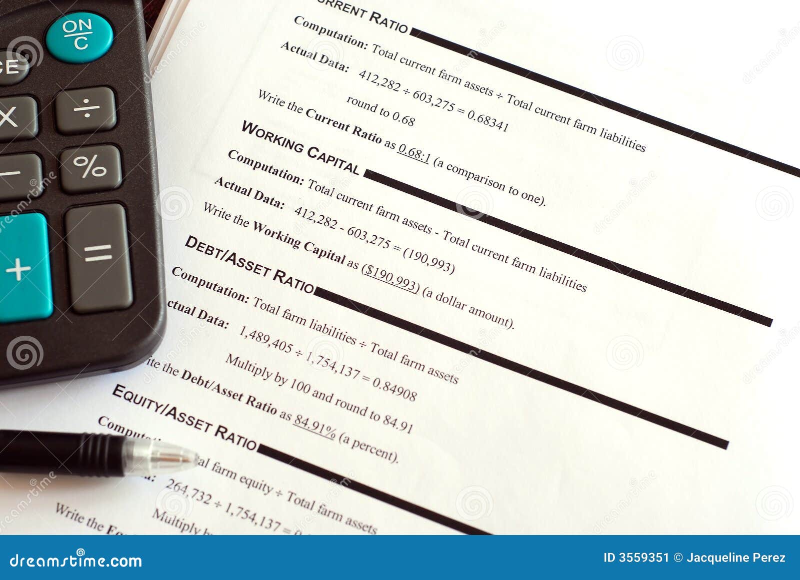 Financial worksheet stock image. Image of calculator, calculations ...