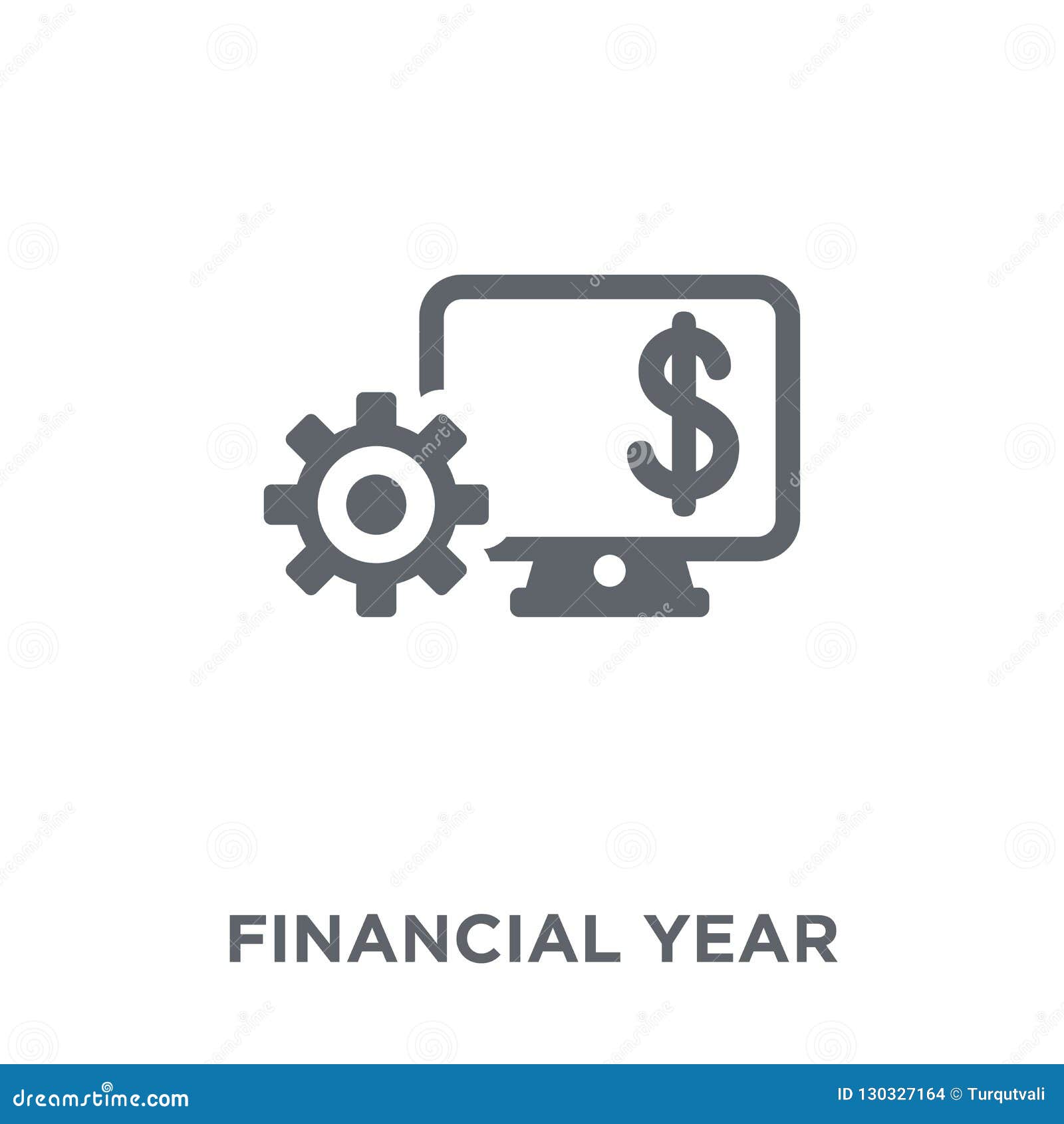 Financial Year Icon from Financial Year Collection. Stock Vector ...