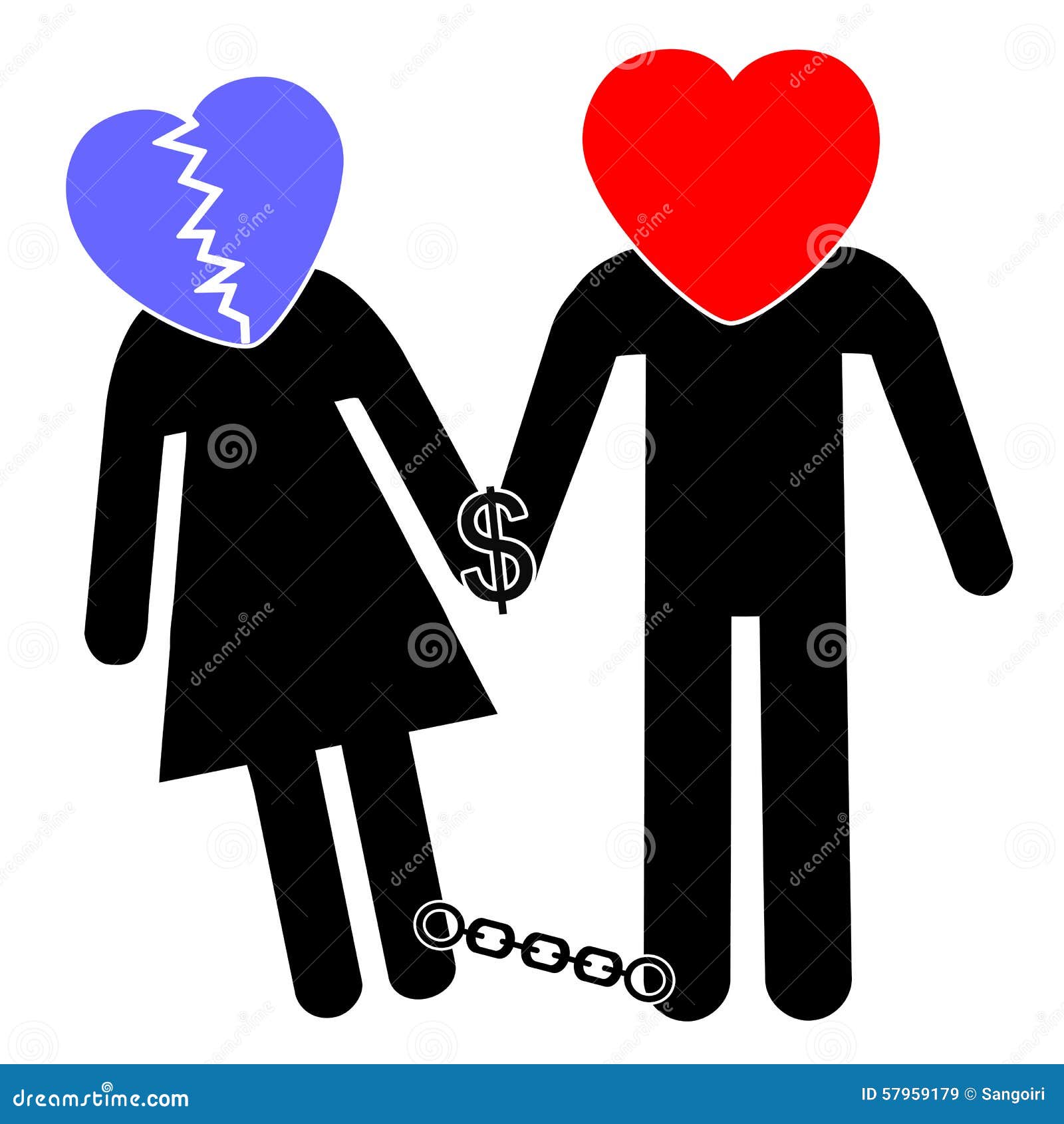 Financially Dependence stock illustration. Illustration of finance ...