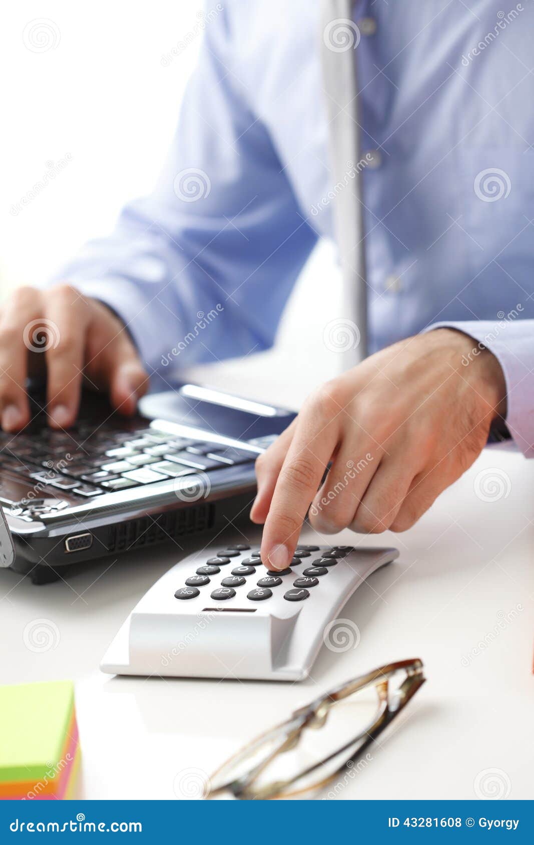 Financier working at bank stock photo. Image of global - 43281608