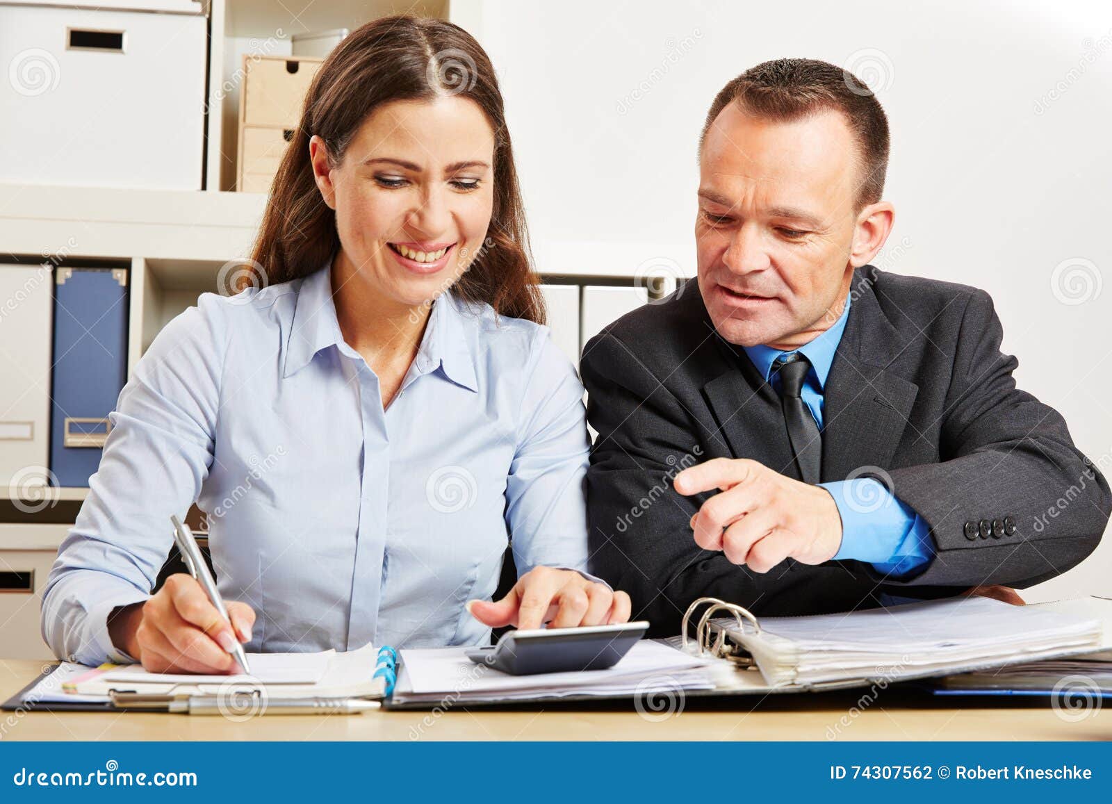 Financing Audit in Company with Accountant Stock Photo - Image of ...