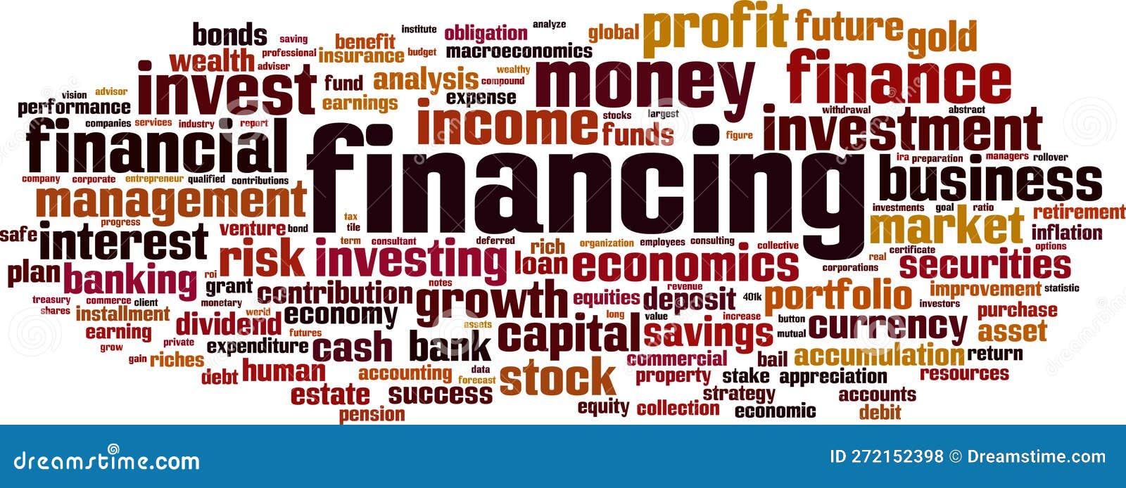 Financing word cloud stock vector. Illustration of economics - 272152398