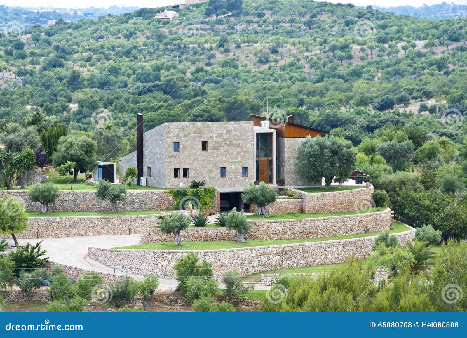 Beautiful Modern Finca, Majorca, Mallorca, Spain Stock Photo - Image of ...