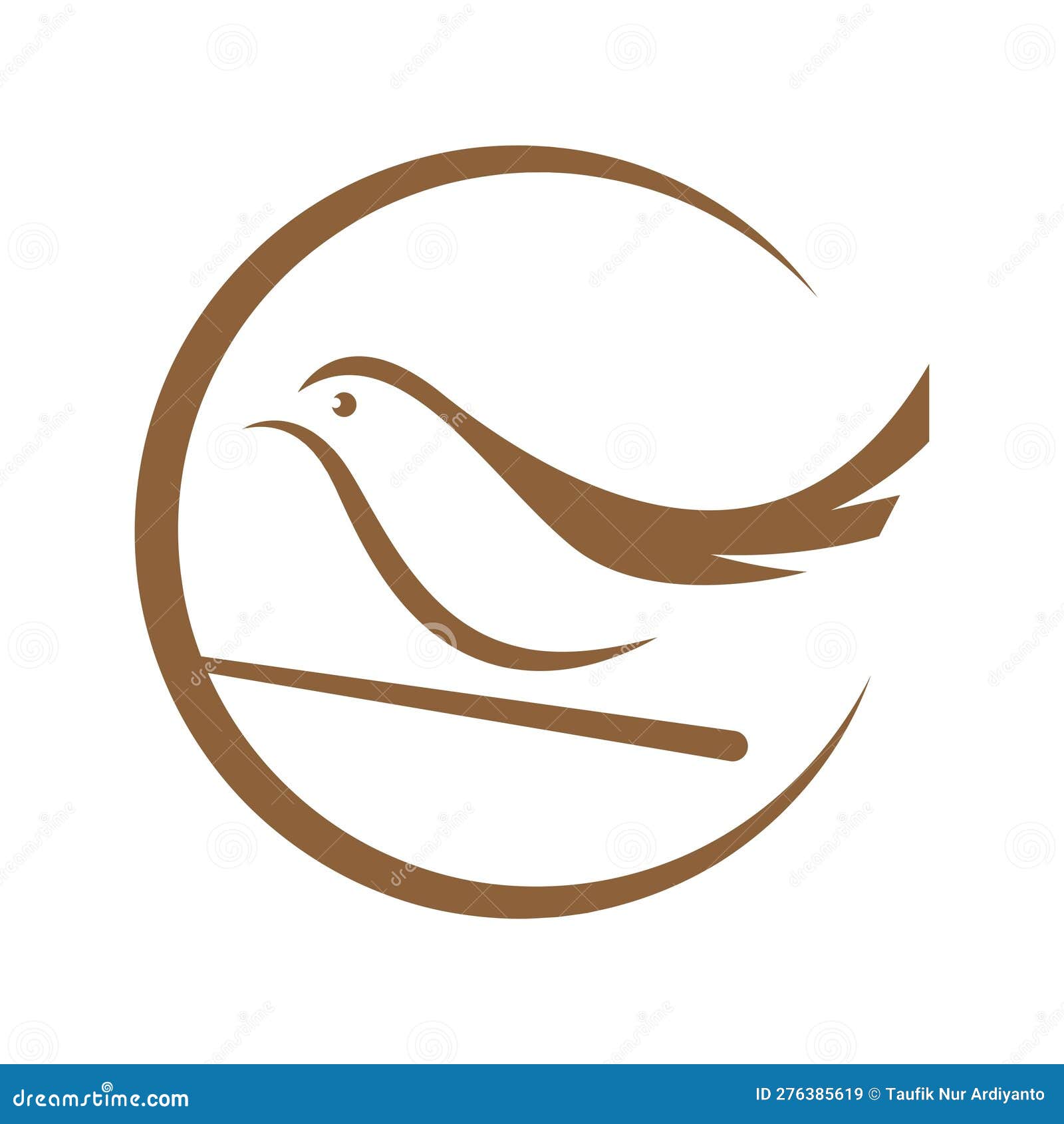 Finch icon logo design stock vector. Illustration of bird - 276385619