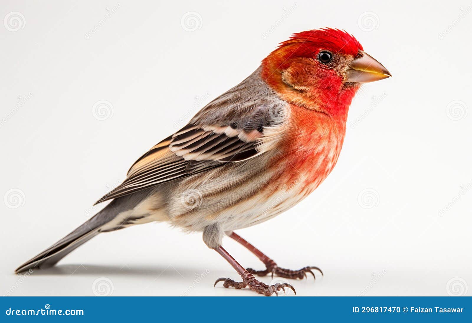 Finch on a White Background -Generative Ai Stock Illustration ...