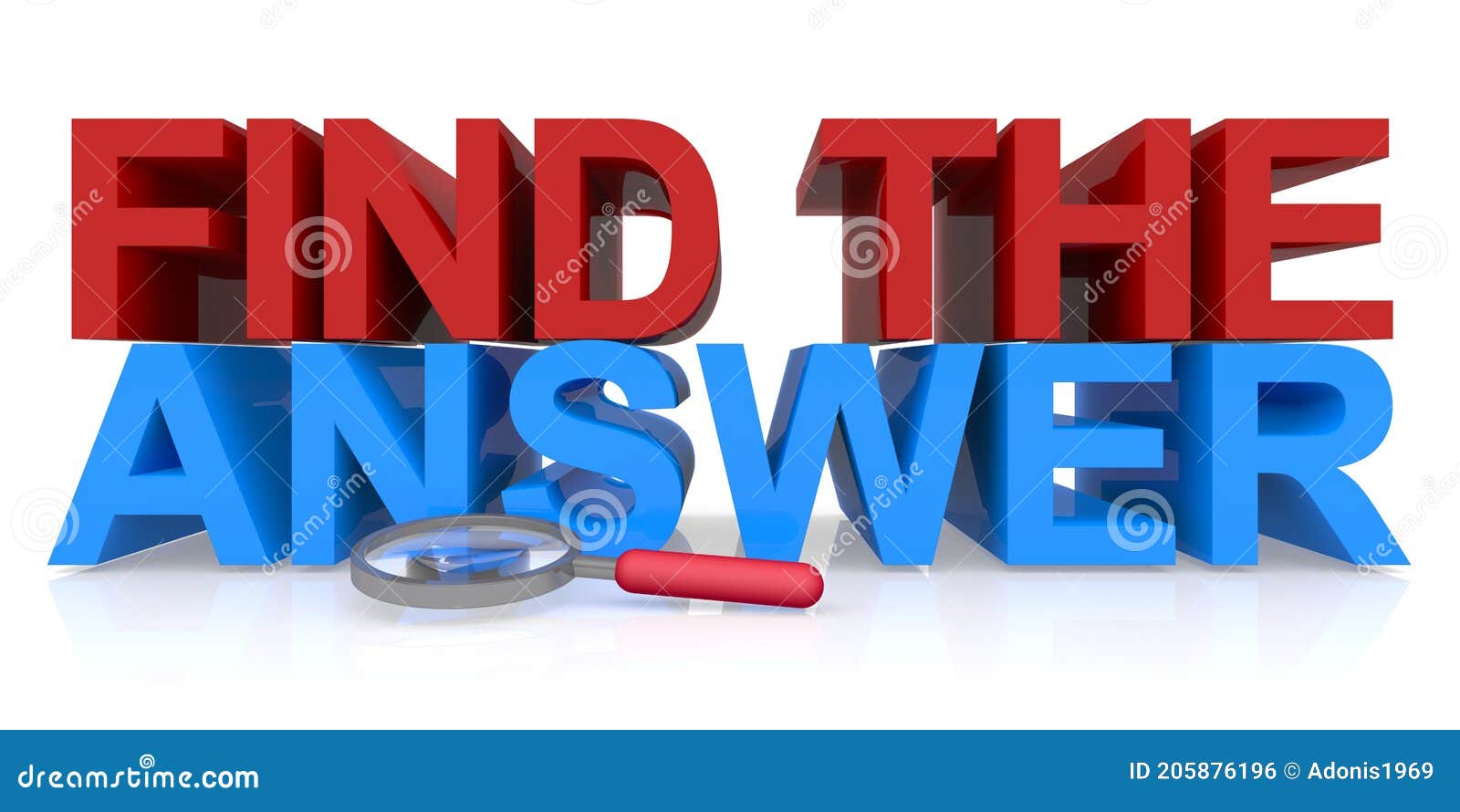 Answer Word Magnifying Glass Cartoon Vector | CartoonDealer.com #113205897