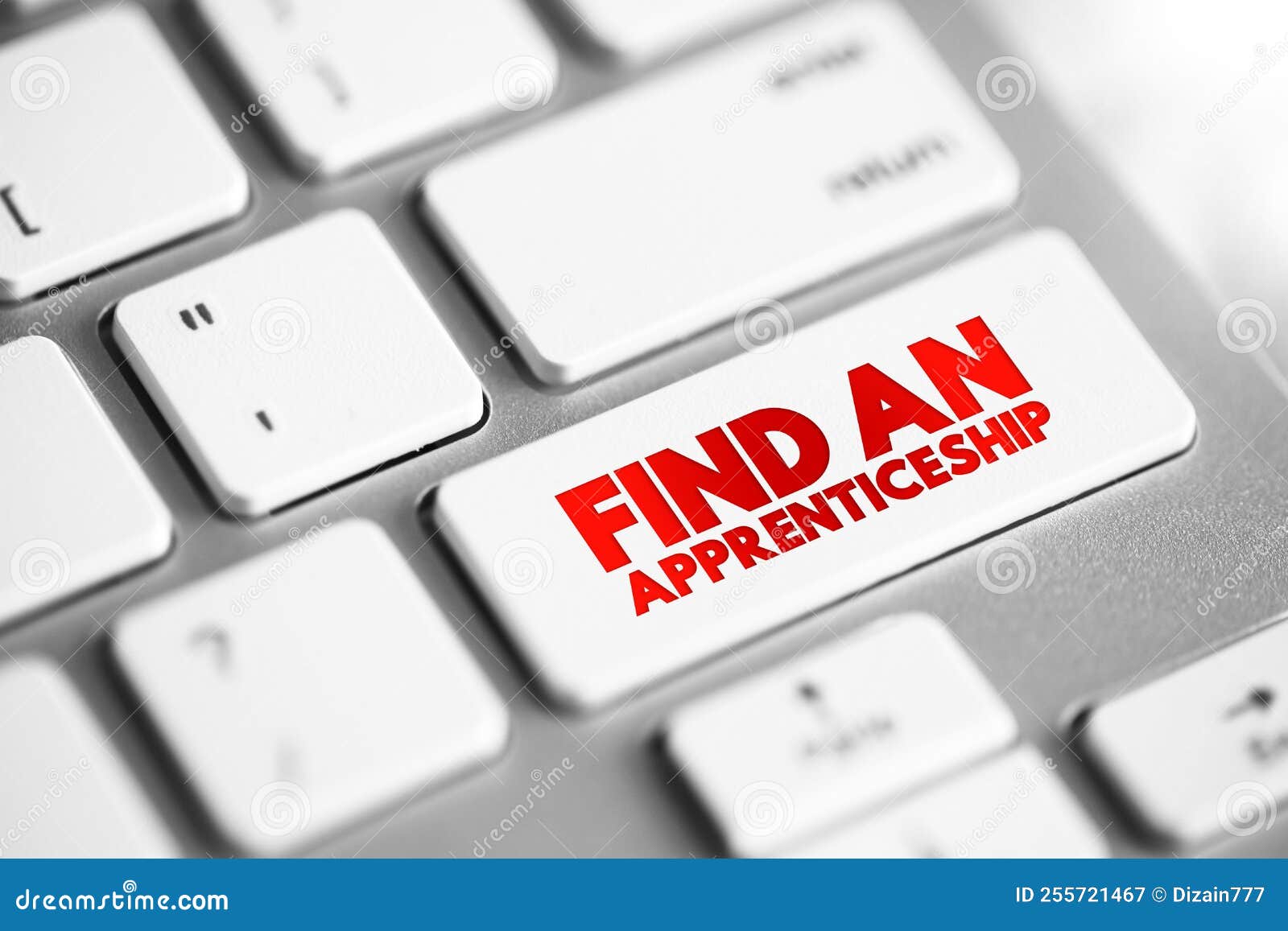 Find an Apprenticeship Text Concept Button on Keyboard for ...