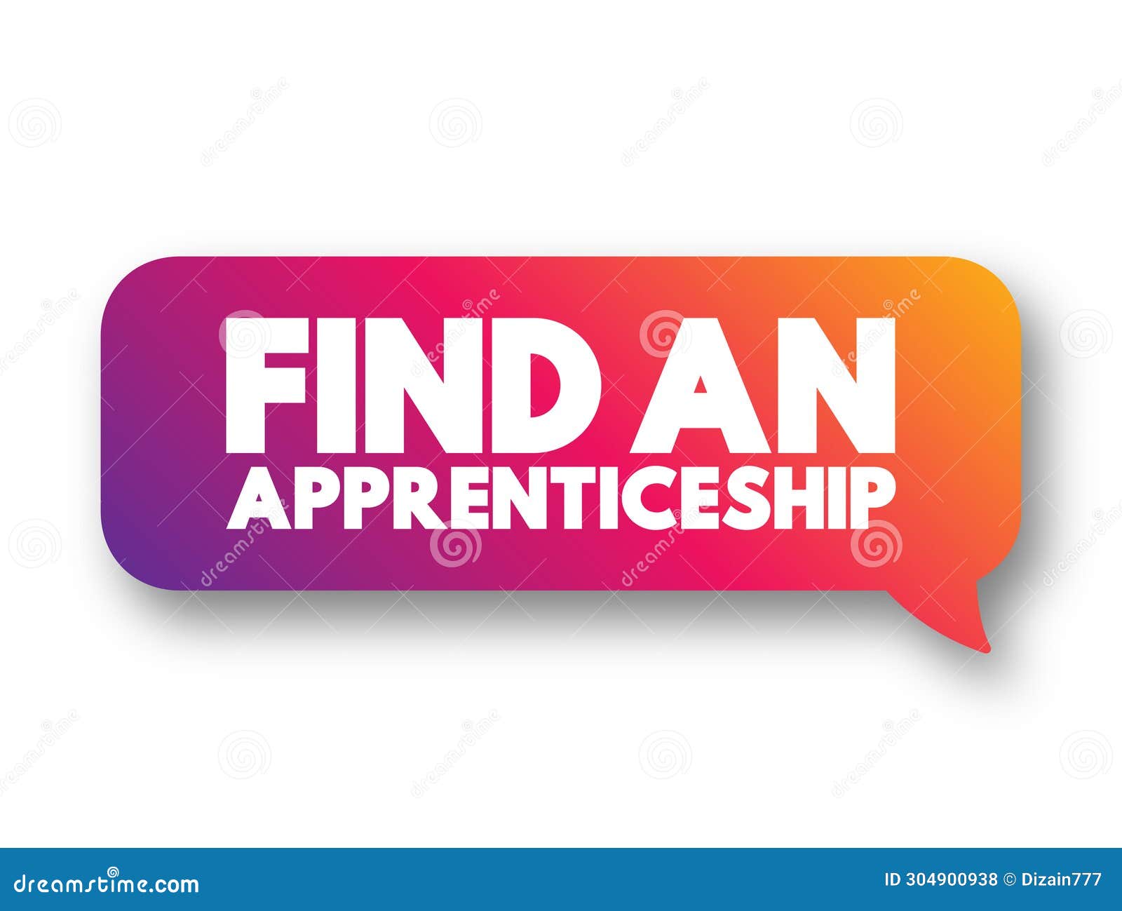 Find An Apprenticeship Text Stamp Concept For Presentations And Reports ...