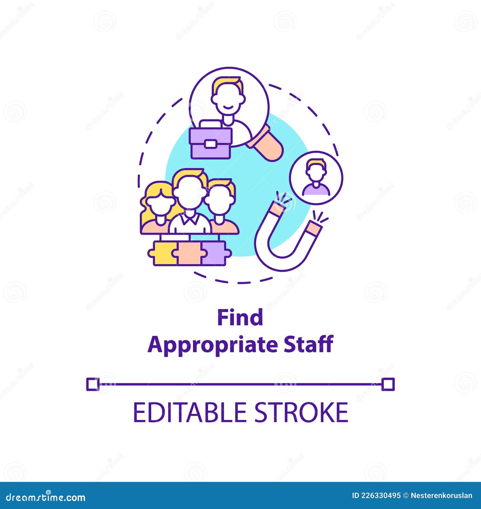 Find Appropriate Stuff Concept Icon Stock Vector - Illustration of ...