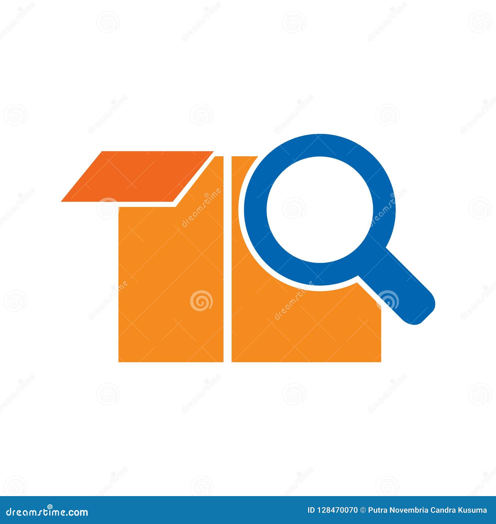 Find Box Logo Icon Design stock vector. Illustration of logo - 128470070