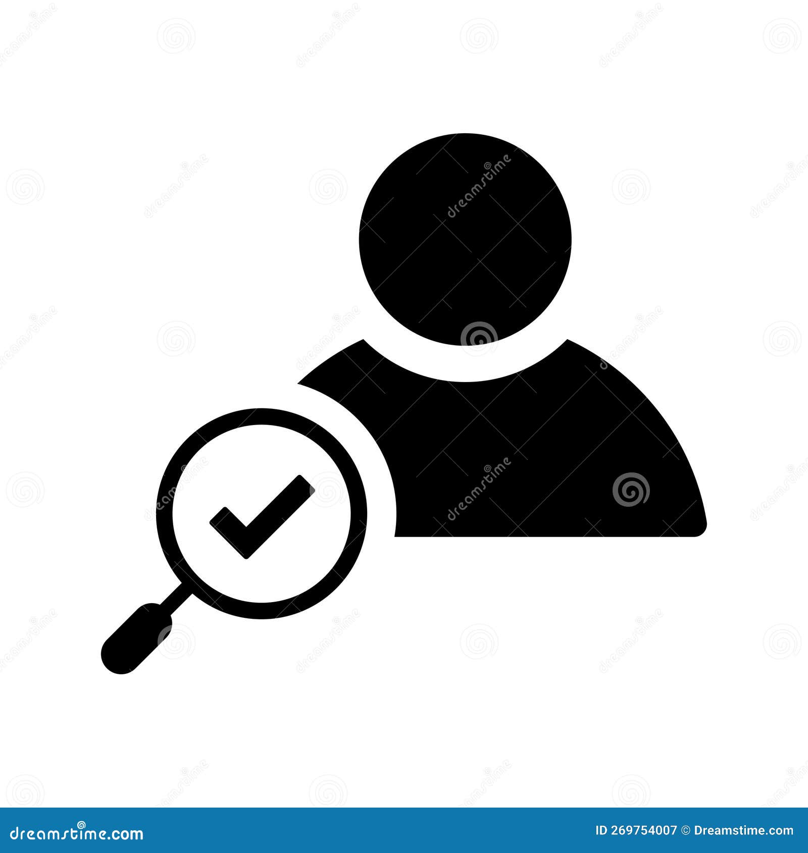 Find Candidate icon stock illustration. Illustration of search - 269754007
