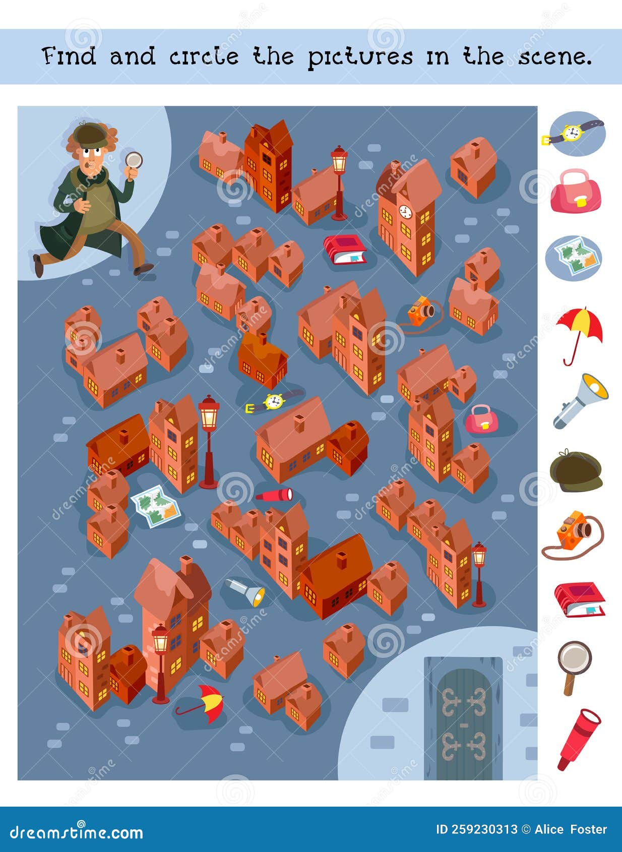 Detective Hidden Face Logo Cartoon Vector | CartoonDealer.com #124736235