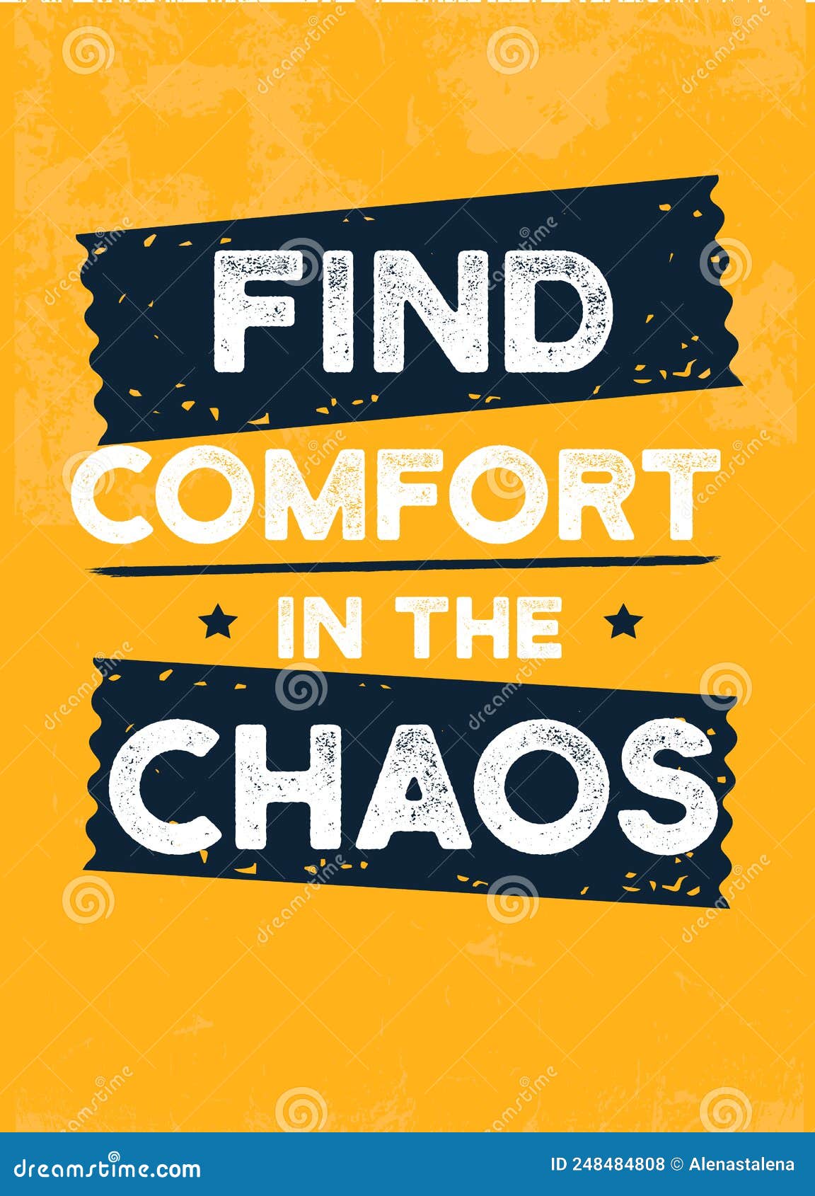 Find Comfort in the Chaos, Beautiful Motivation Message, A4 Poster ...