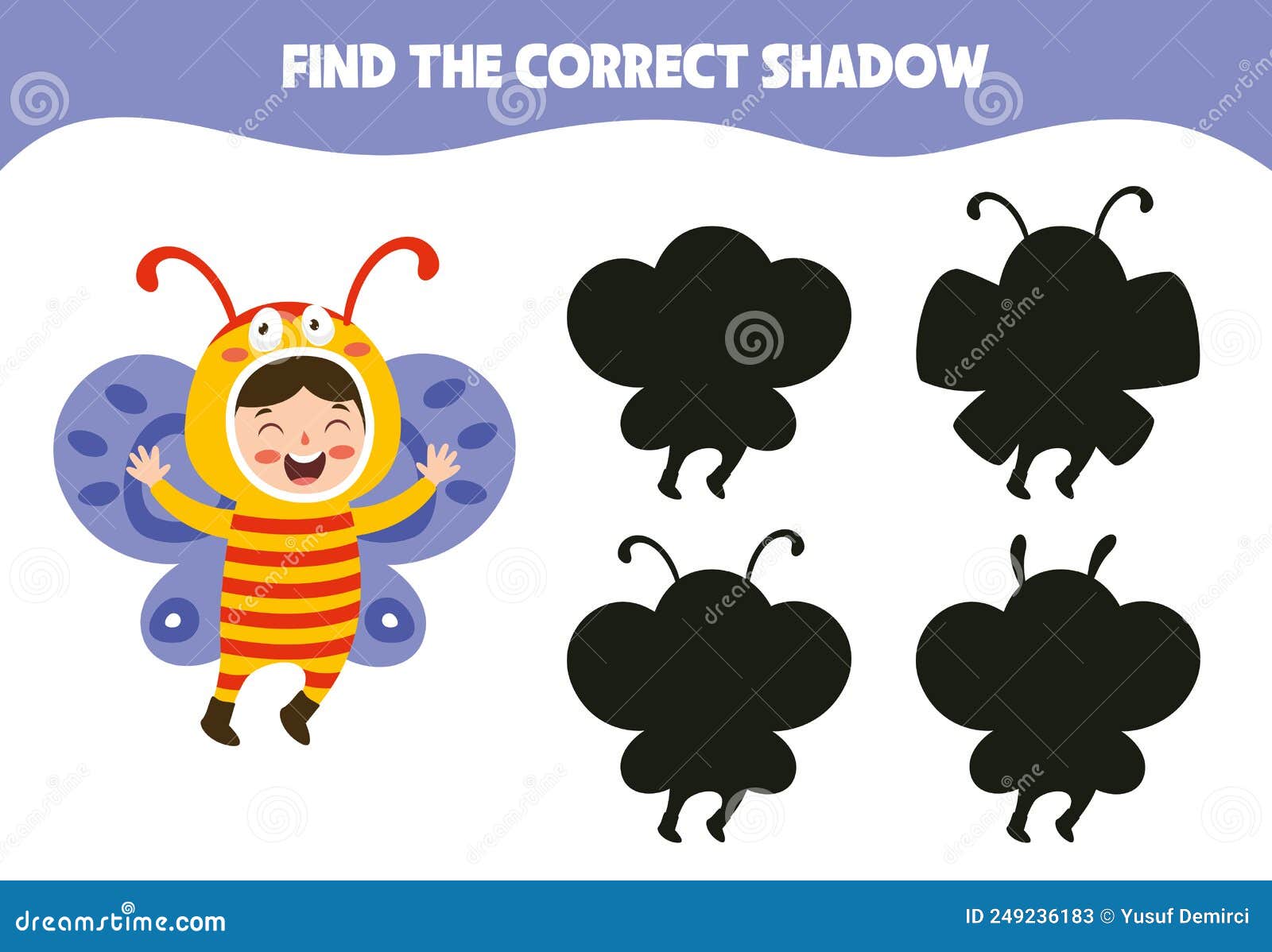 Find the Correct Shadow Activity Stock Illustration - Illustration of ...