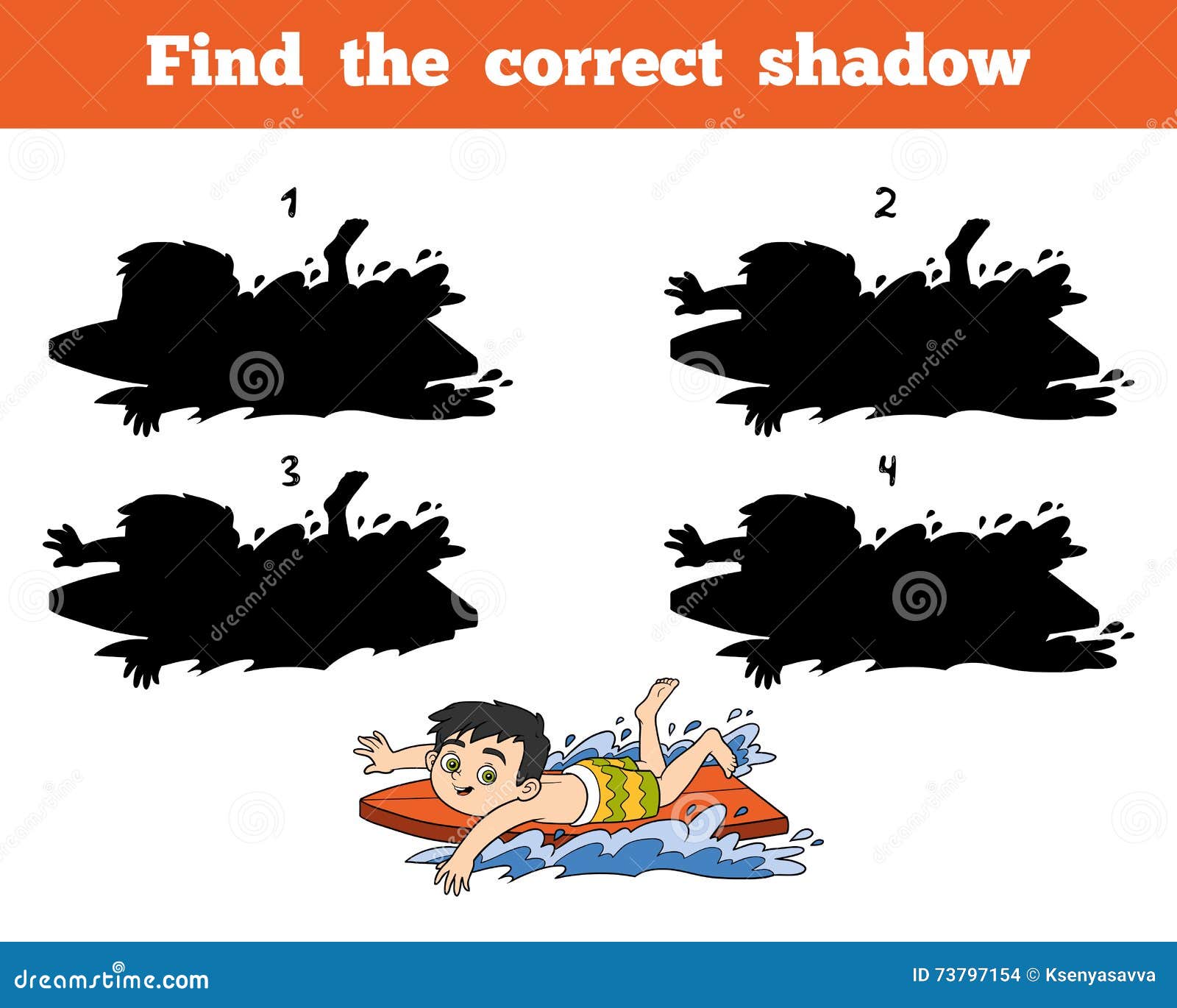 Shadow Surf Table Cartoon Vector Illustration | CartoonDealer.com #93595710