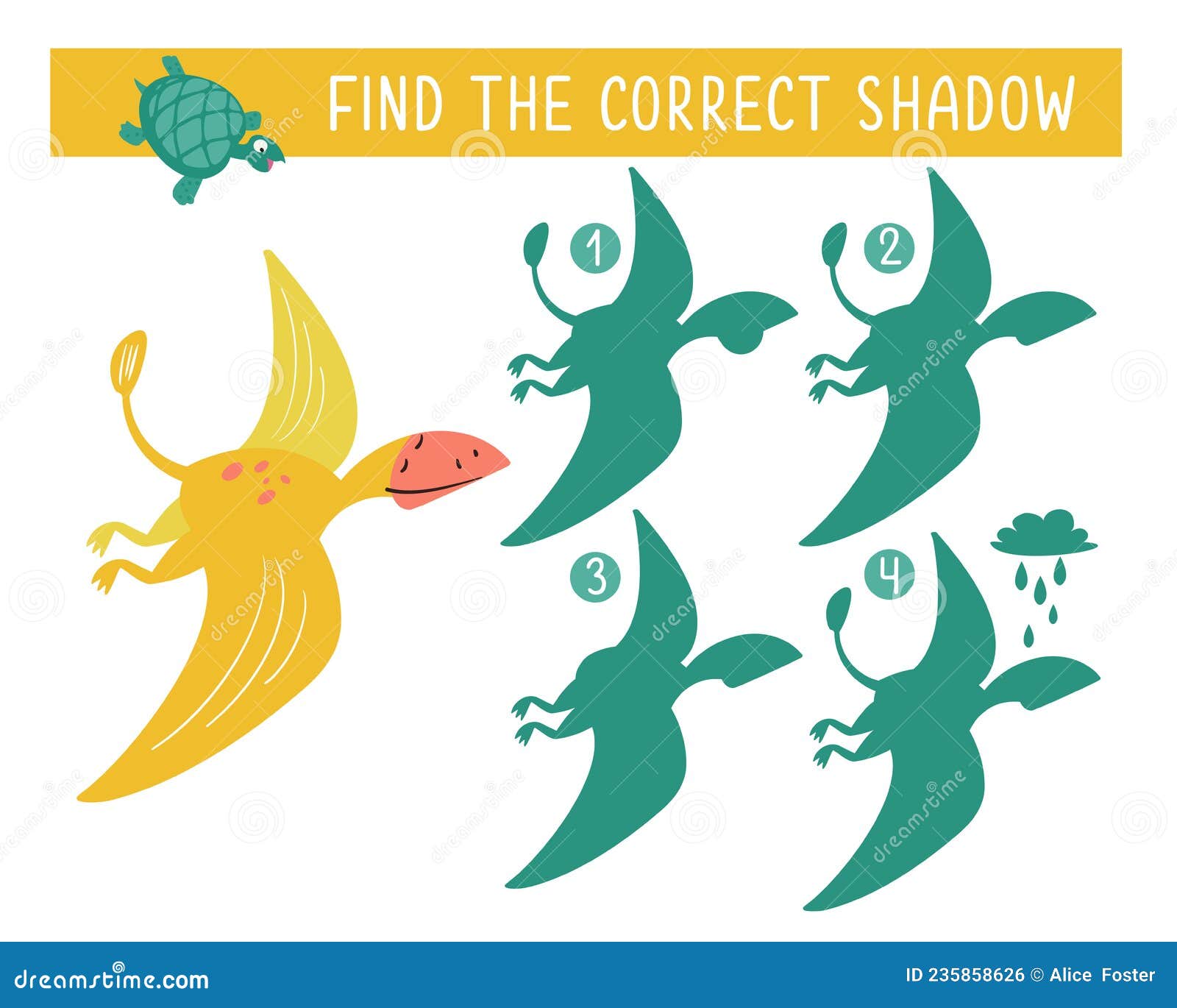 Dino Shadow Vector Illustration | CartoonDealer.com #6482114