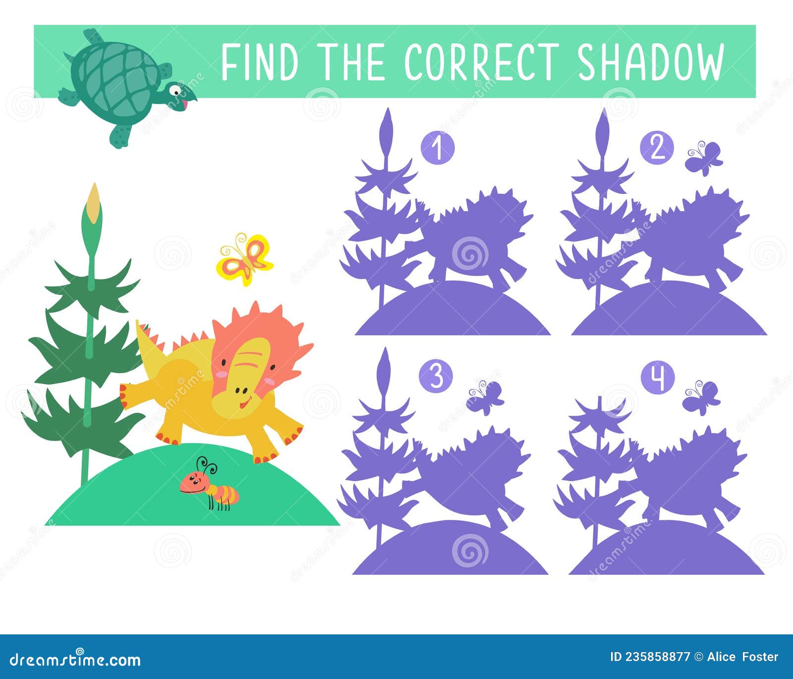 Dino Shadow Vector Illustration | CartoonDealer.com #6482114