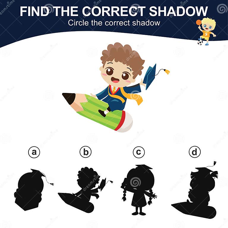 Find the Correct Shadow. Match the Image with the Shadow. Worksheet for ...