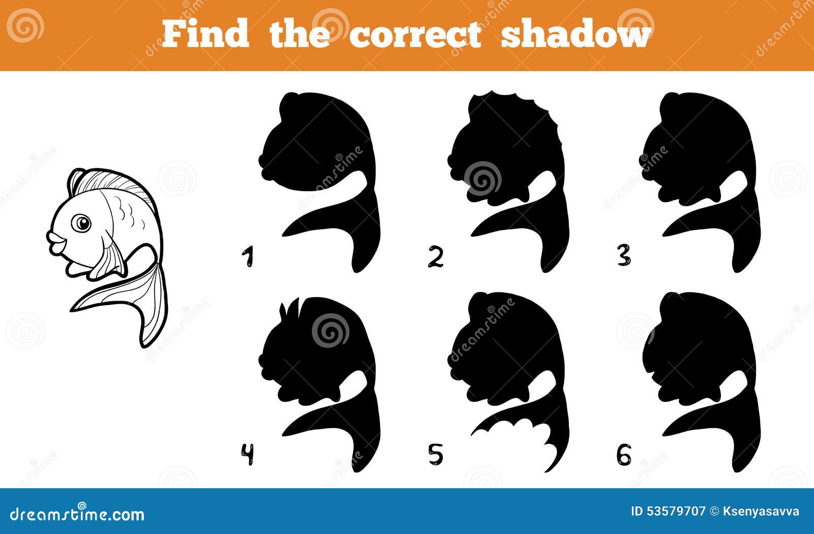 Find the Correct Shadow (fish) Stock Vector - Illustration of correct ...