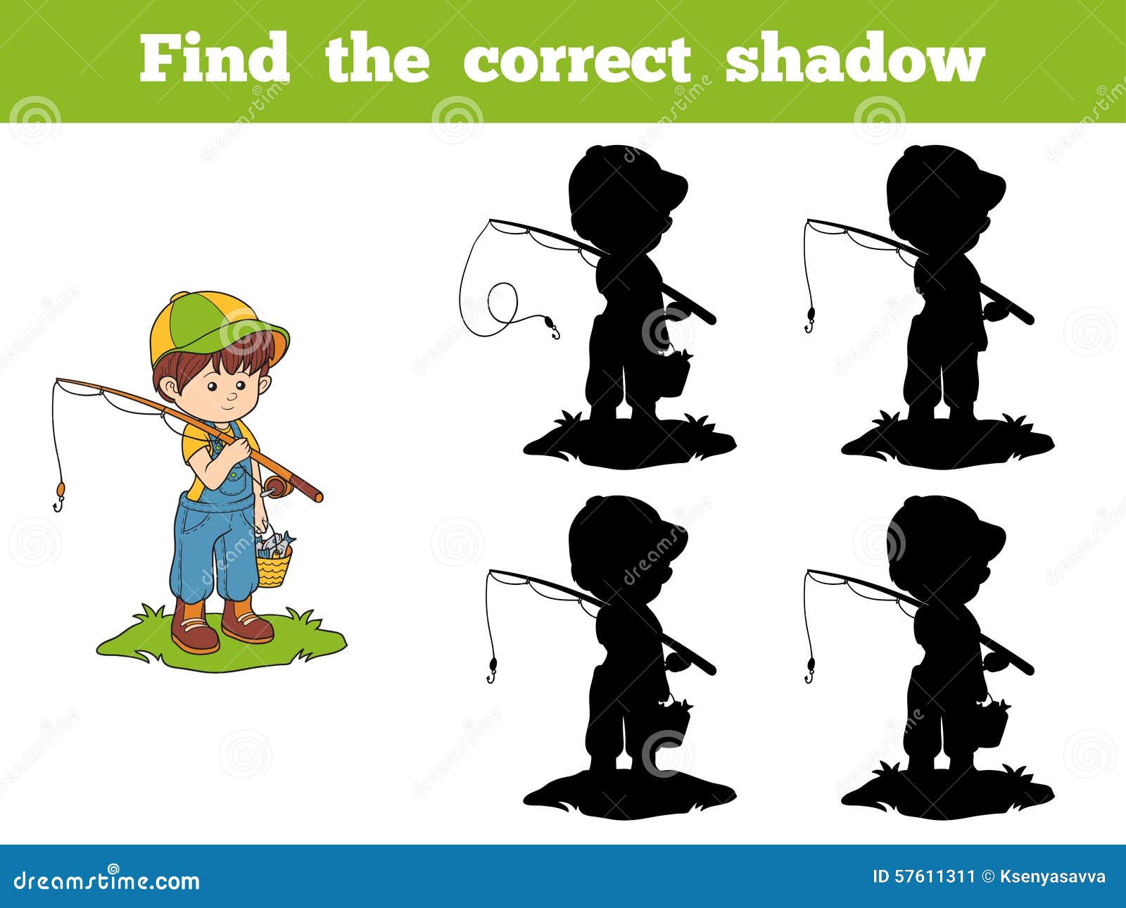 Shadow Game With Cartoon Weasel Animal Character | CartoonDealer.com ...