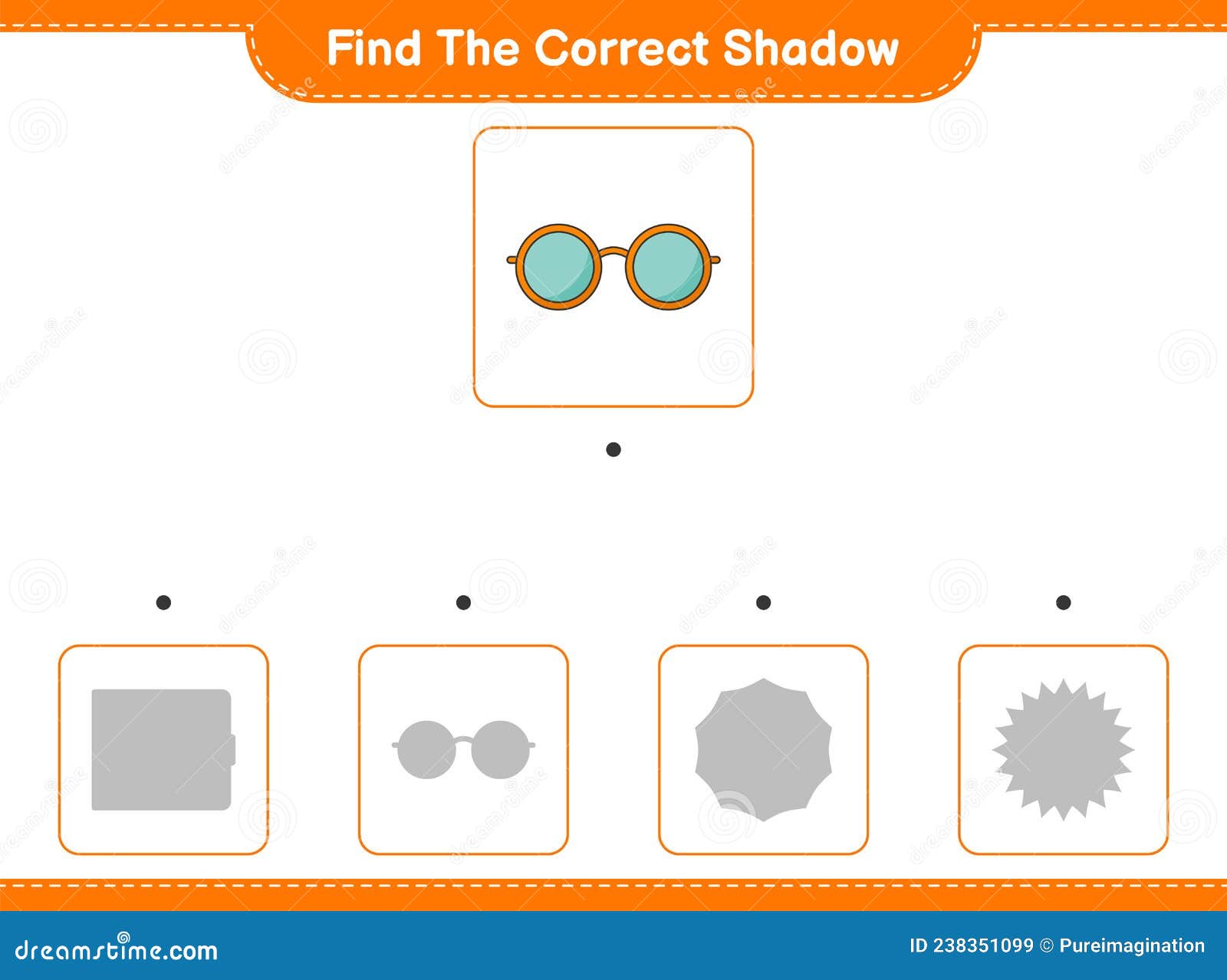 Find the Correct Shadow. Find and Match the Correct Shadow of ...