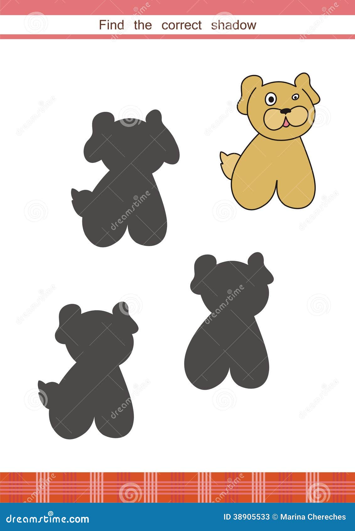 Find the Correct Shadow. (12) Stock Vector - Illustration of mind ...