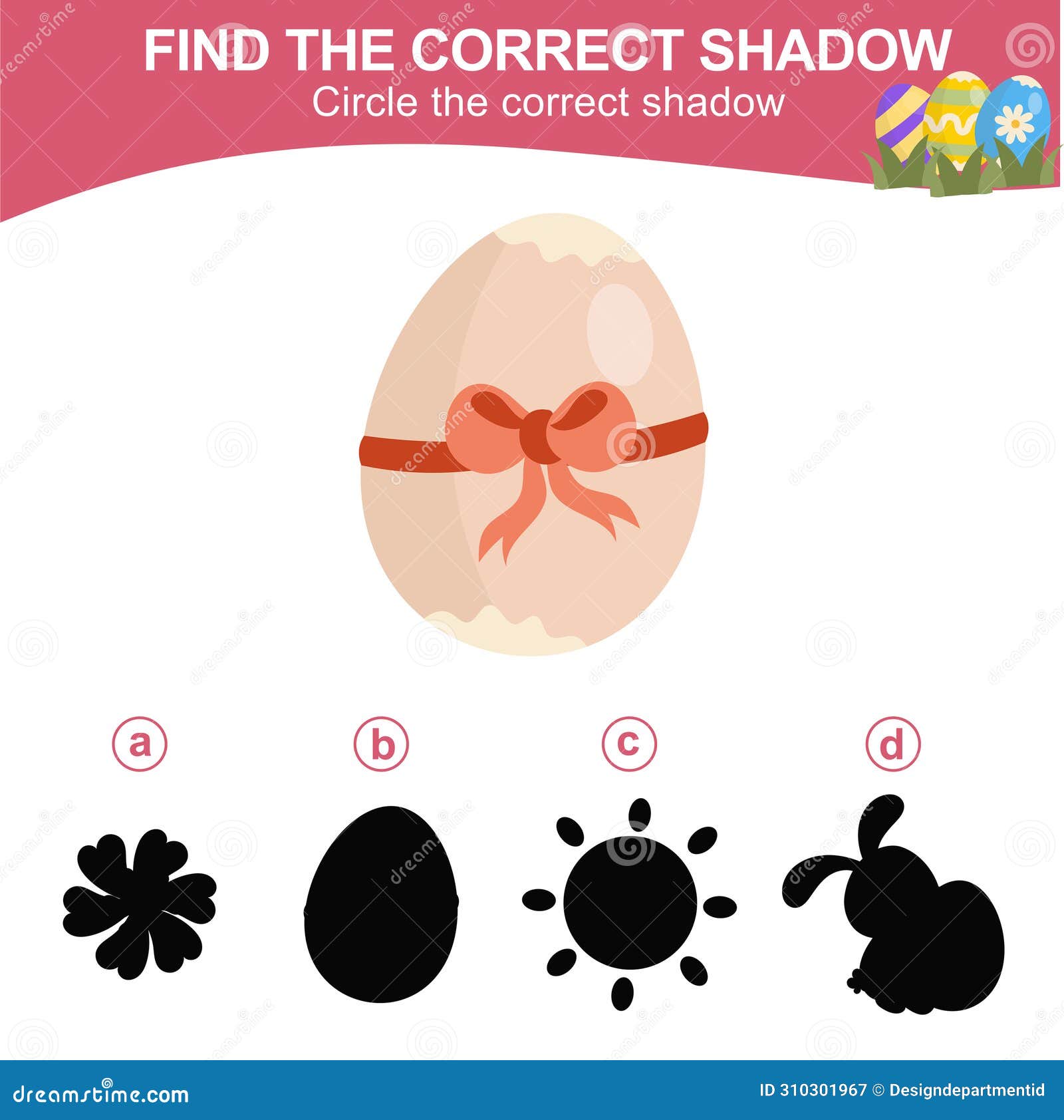 Find the Correct Shadow Worksheet Stock Vector - Illustration of vector ...