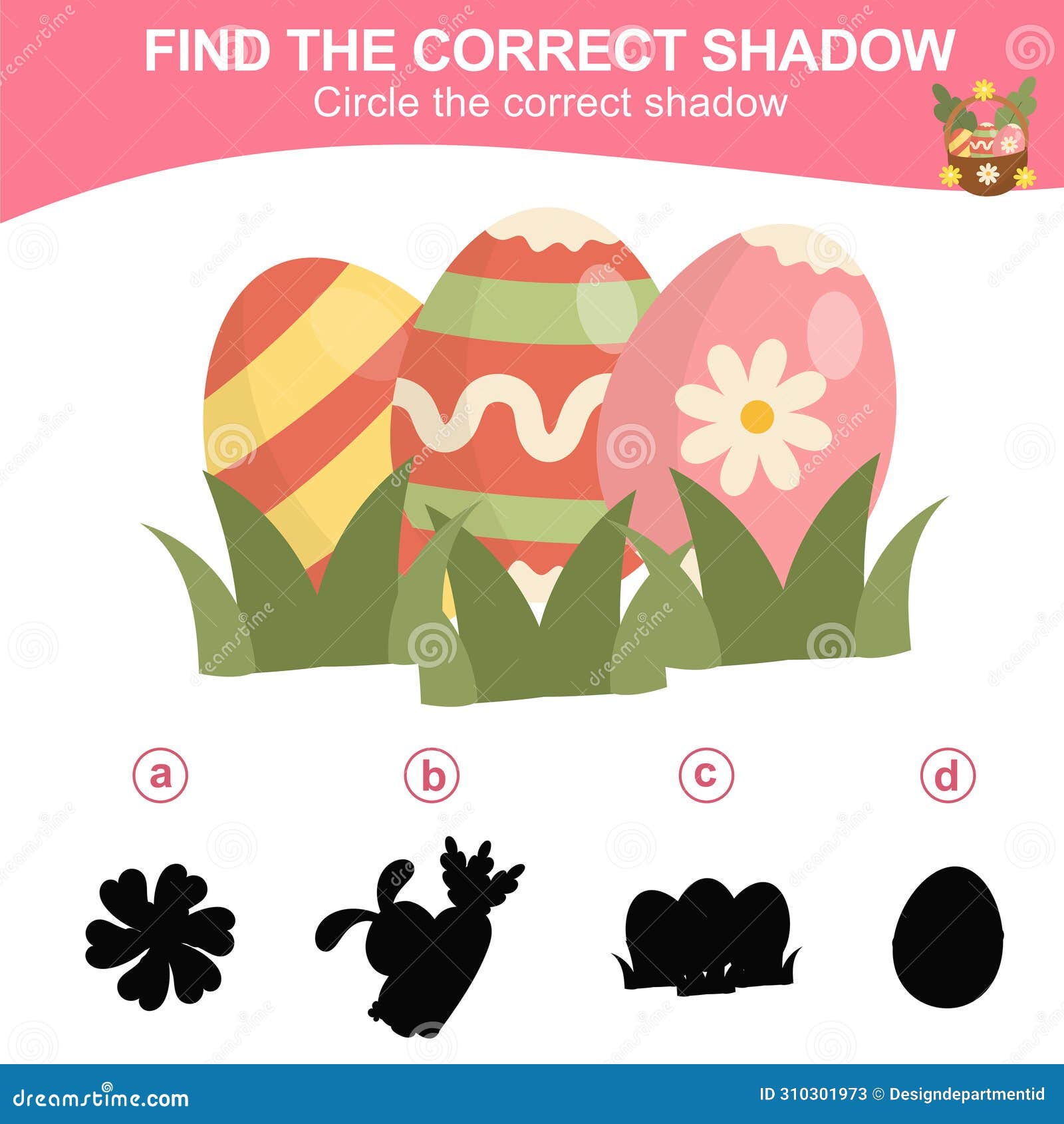 Find the Correct Shadow Worksheet Stock Vector - Illustration of ...