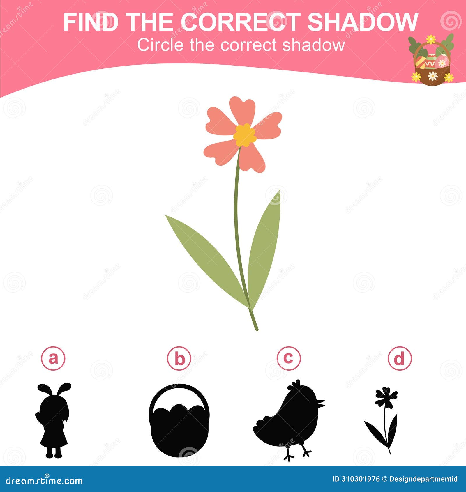 Find the Correct Shadow Worksheet Stock Vector - Illustration of ...