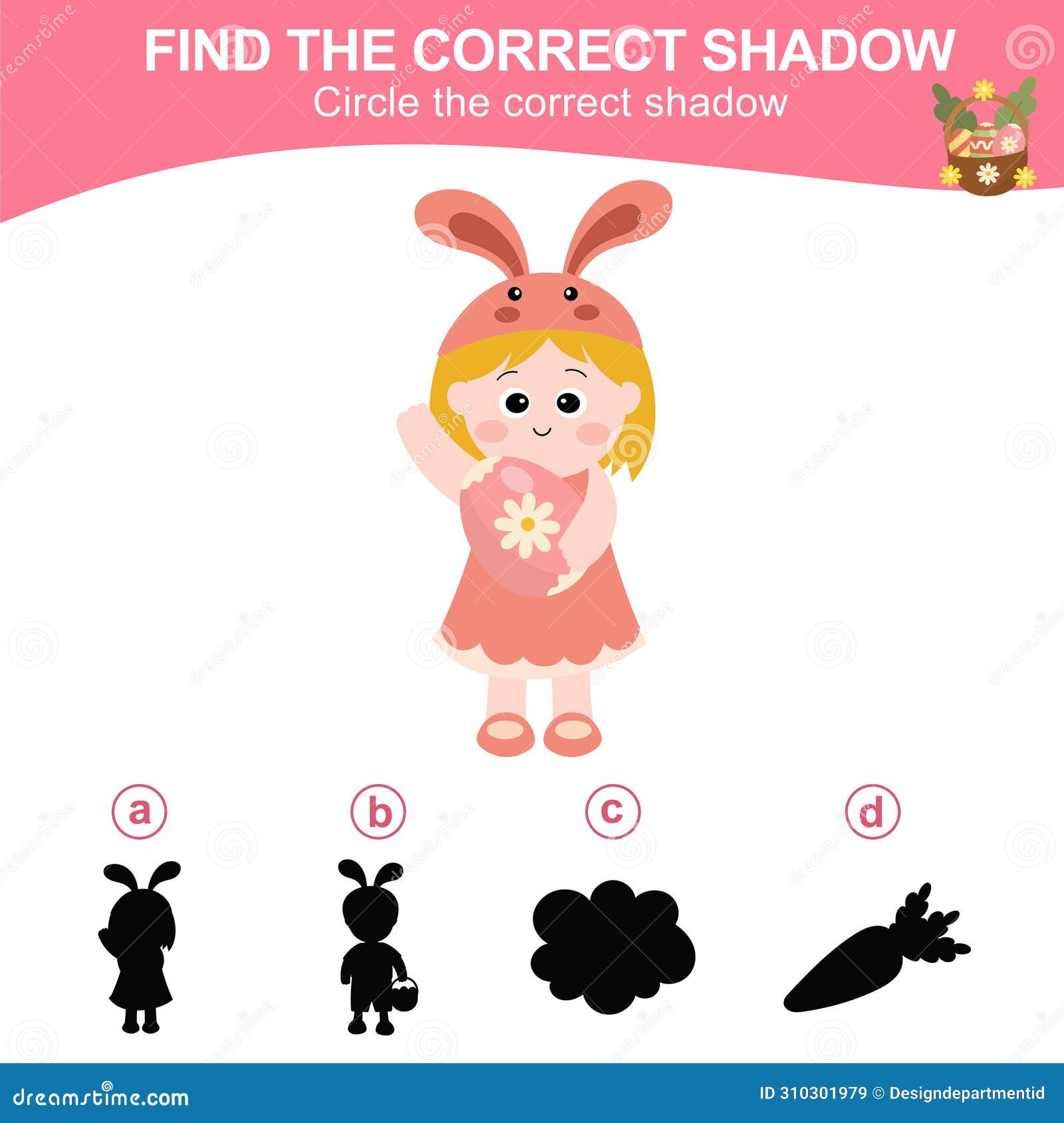 Find the Correct Shadow Worksheet Stock Vector - Illustration of skills ...