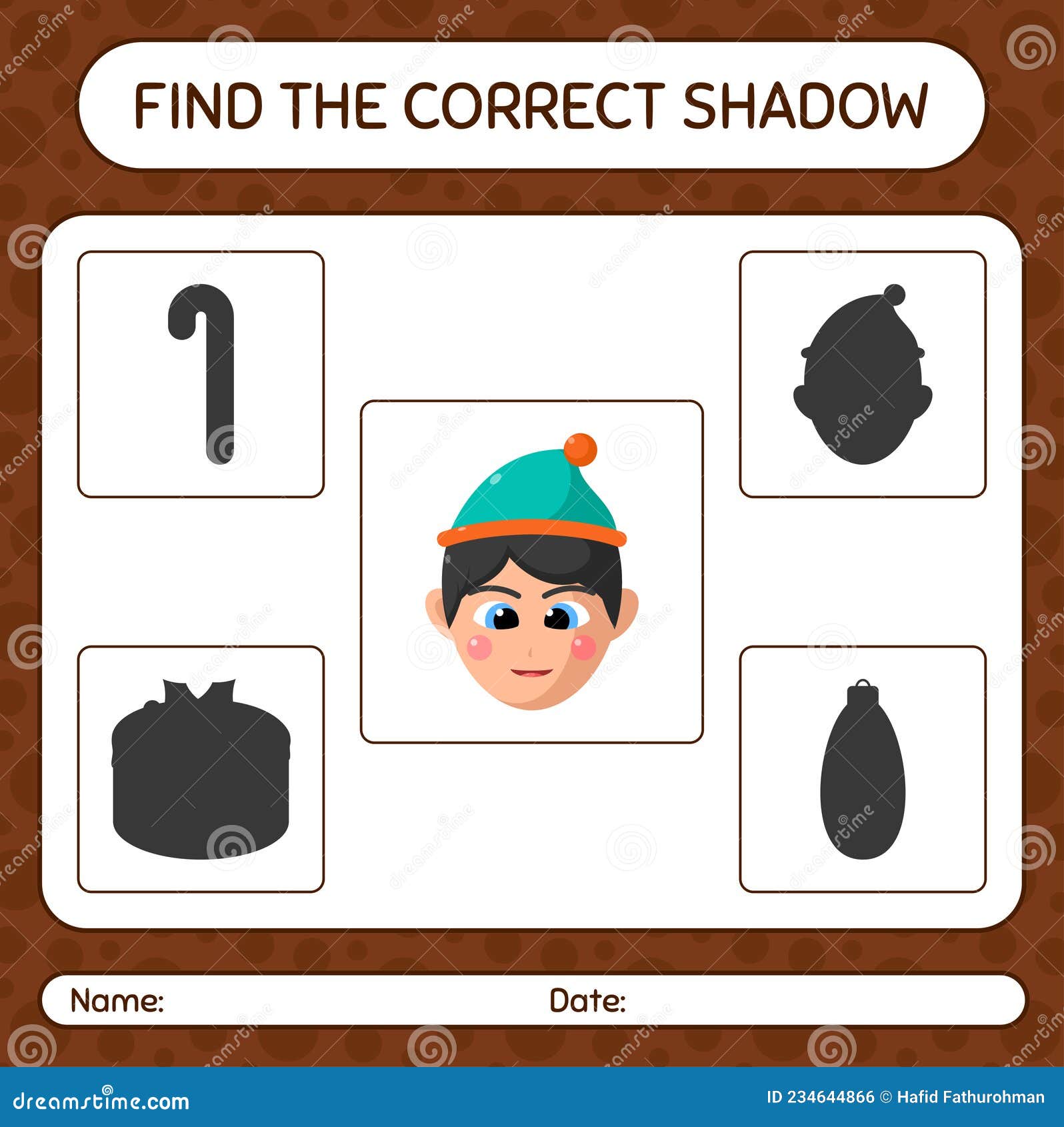 Find the Correct Shadows Game with Boys. Worksheet for Preschool Kids ...