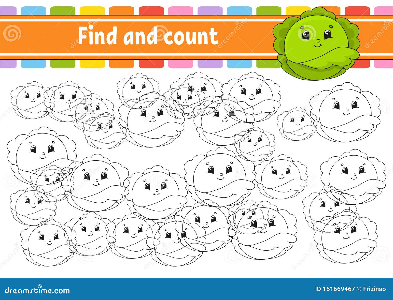Find and Count. Education Developing Worksheet. Activity Page with ...