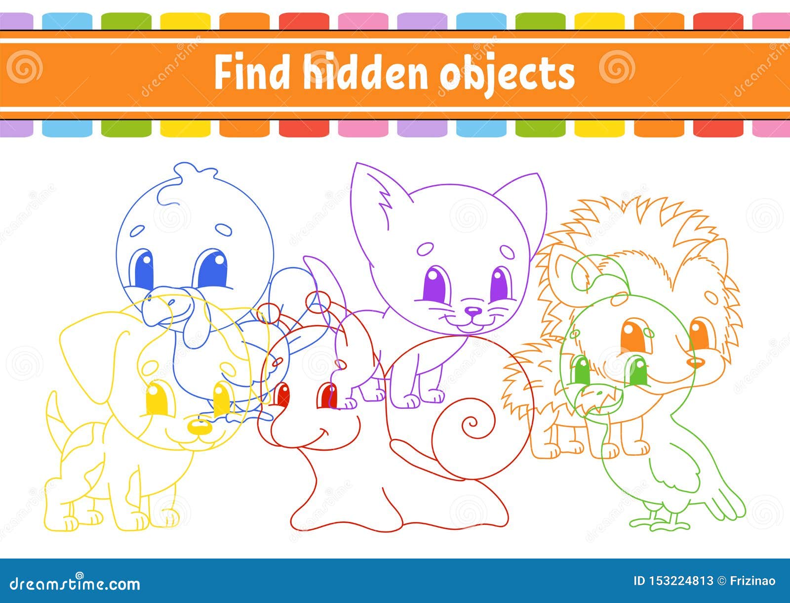 Find and Count. Education Developing Worksheet. Activity Page with ...