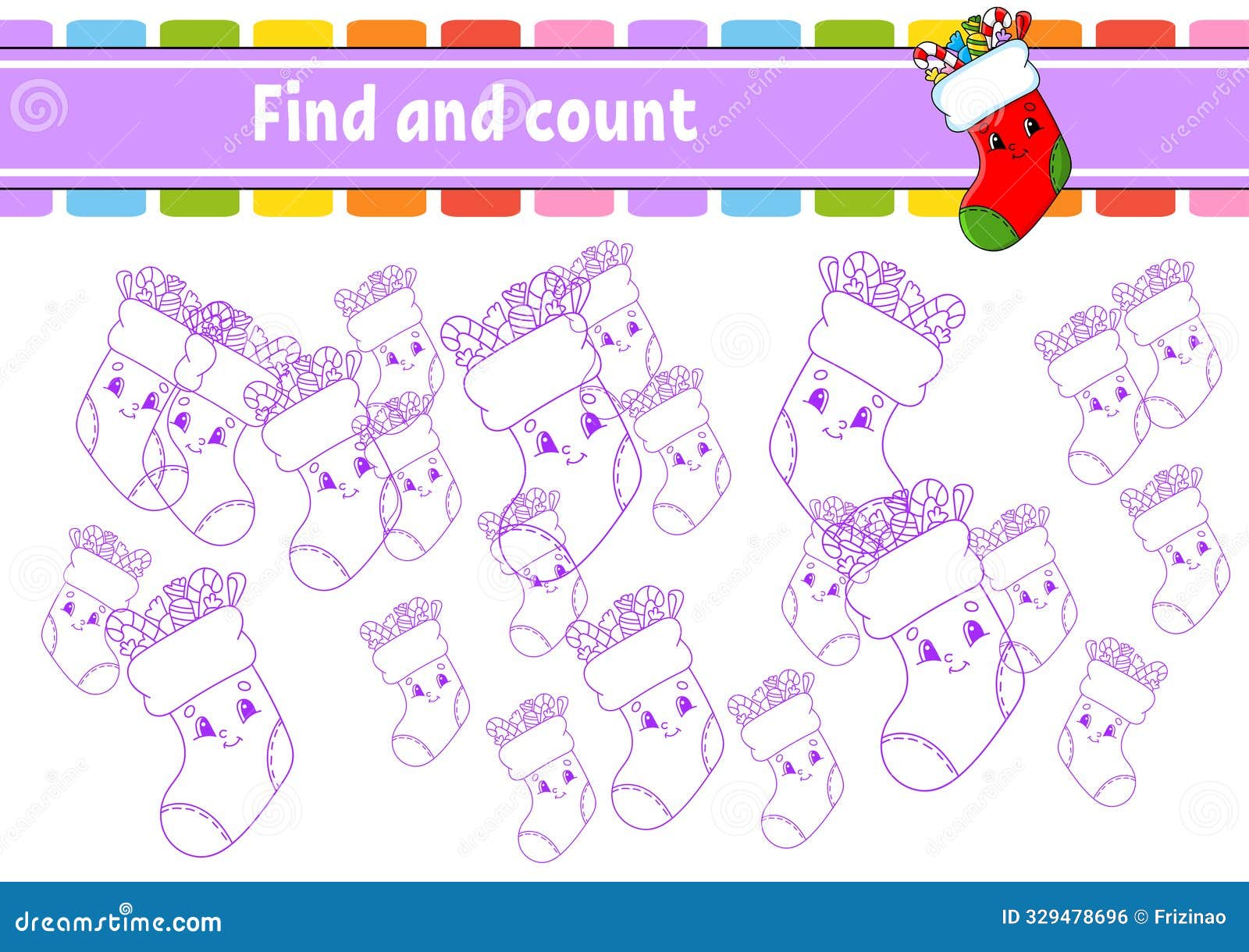 Find and Count. Education Developing Worksheet. Activity Page. Puzzle ...
