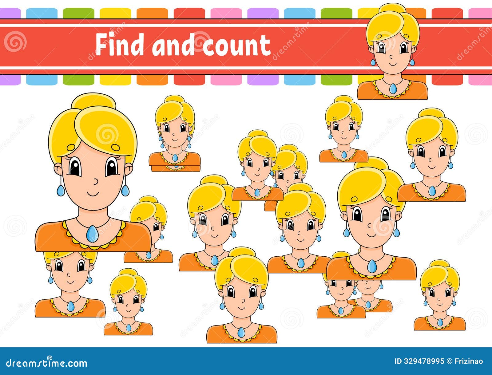 Find and Count. Education Developing Worksheet. Activity Page. Puzzle ...