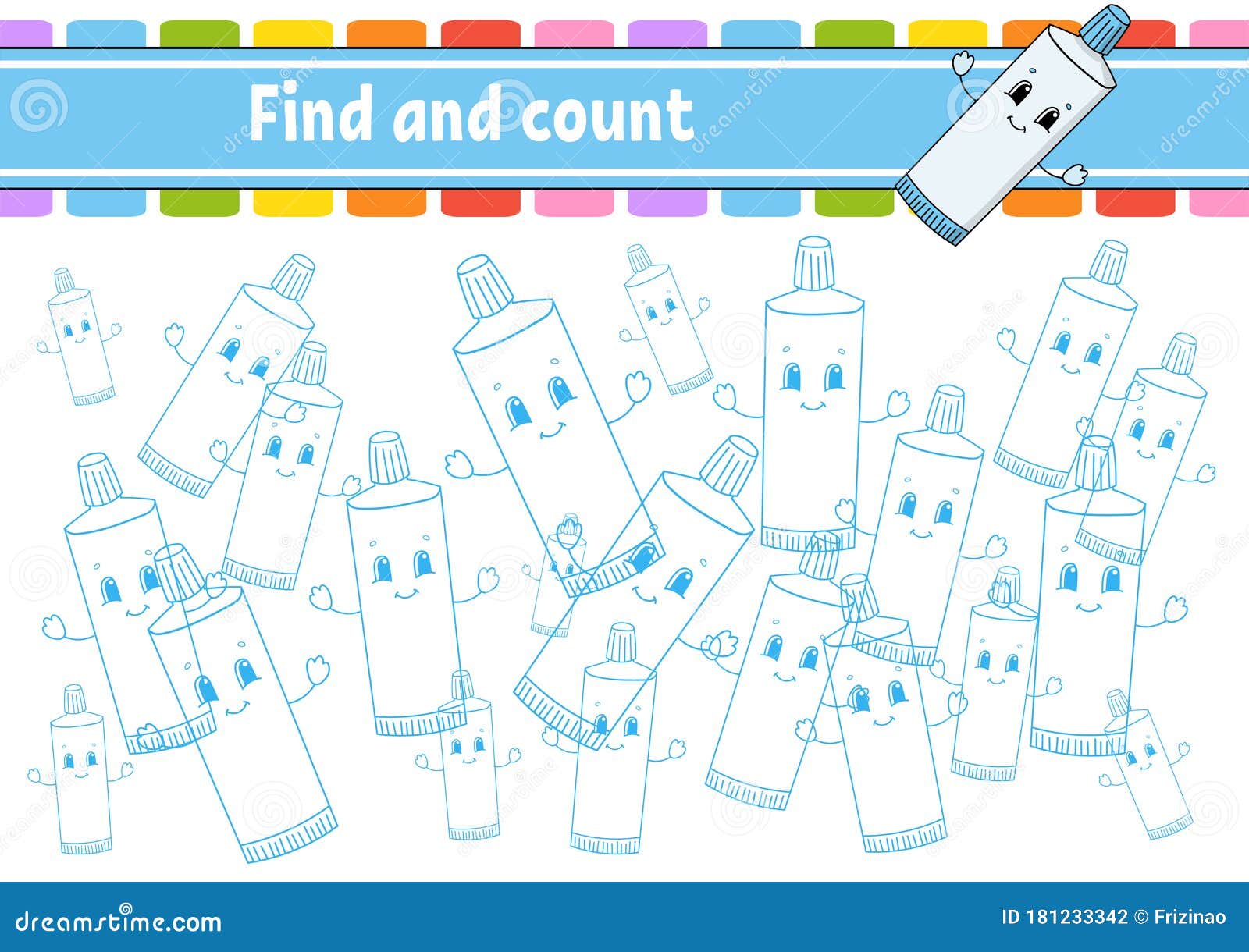 Find And Count. Toothpaste. Education Developing Worksheet. Activity ...
