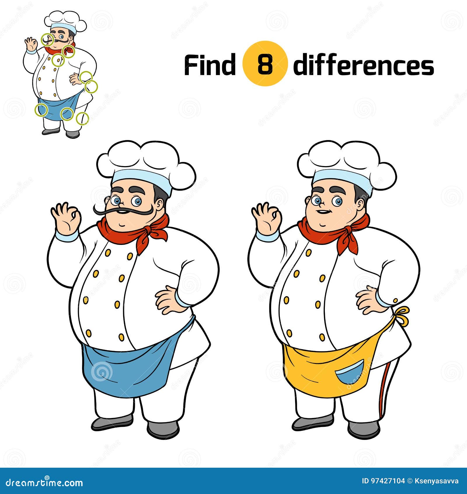 Find The Differences Educational Children Game. Kids Activity Sheet ...