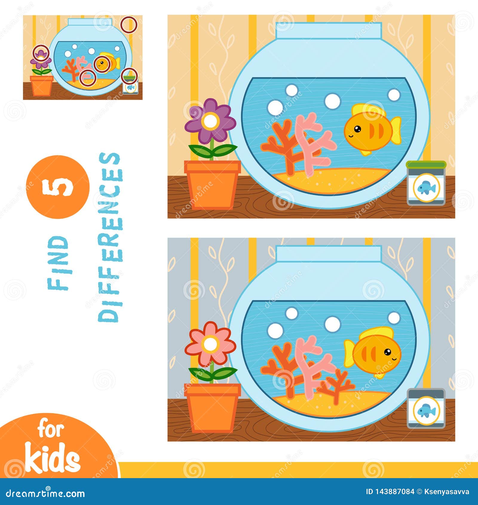 Find 10 Differences, Game For Children, Fire And Fireman Cartoon Style ...