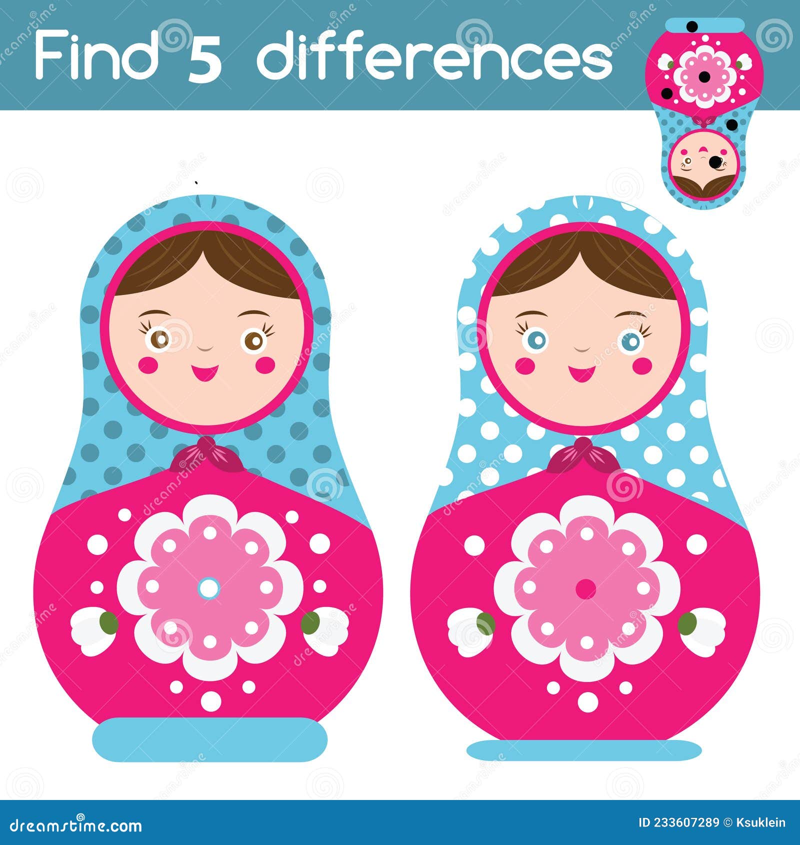 Russian Matreshka Doll. Connect The Dots. Dot To Dot By Numbers ...