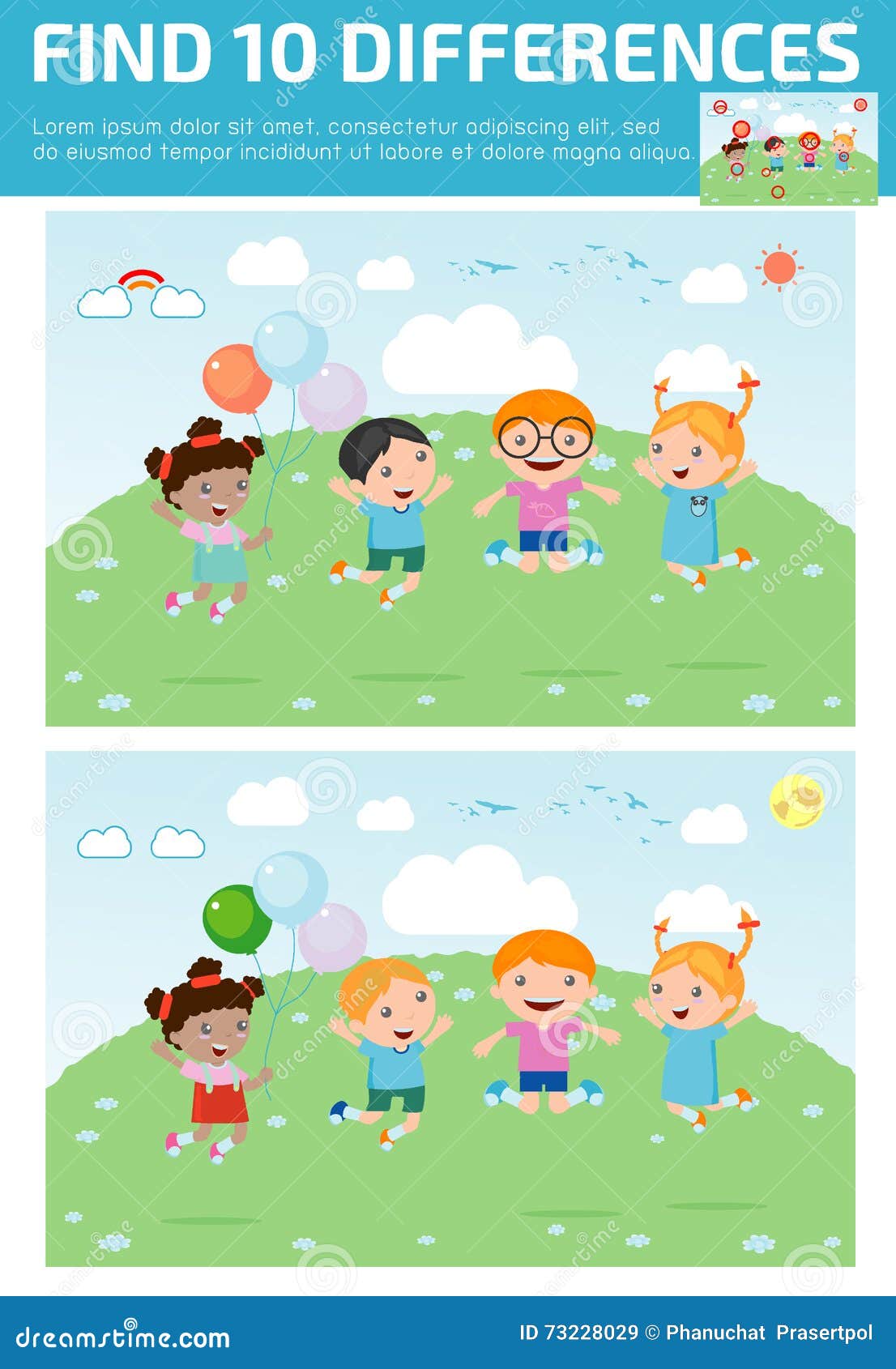 Find Differences,Game for Kids ,find Differences,Brain Games, Children ...