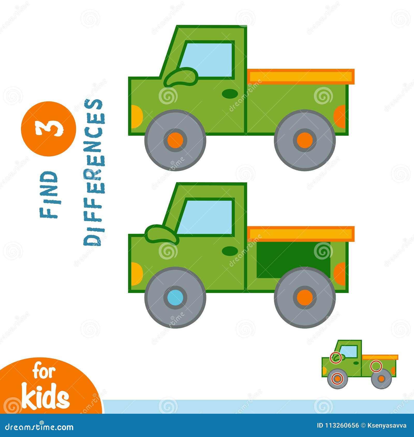 Find differences, Pickup stock vector. Illustration of differences ...