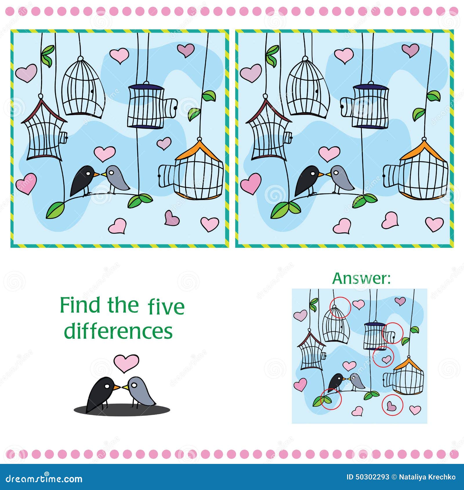 Find Differences between the Two Images Stock Vector - Illustration of ...