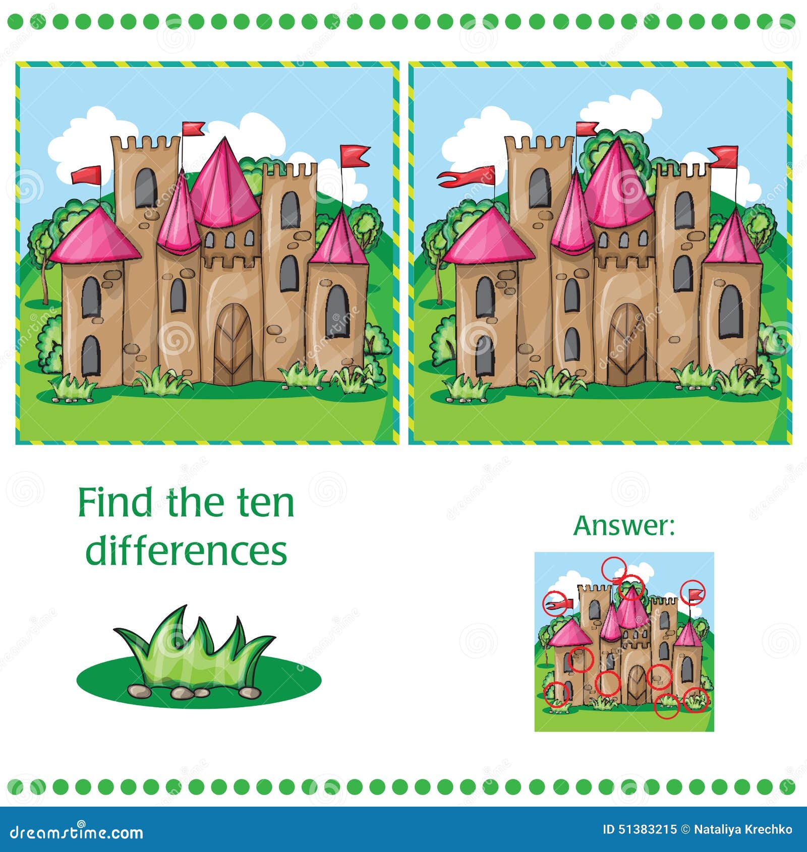 Find Differences between the Two Images Stock Vector - Illustration of ...